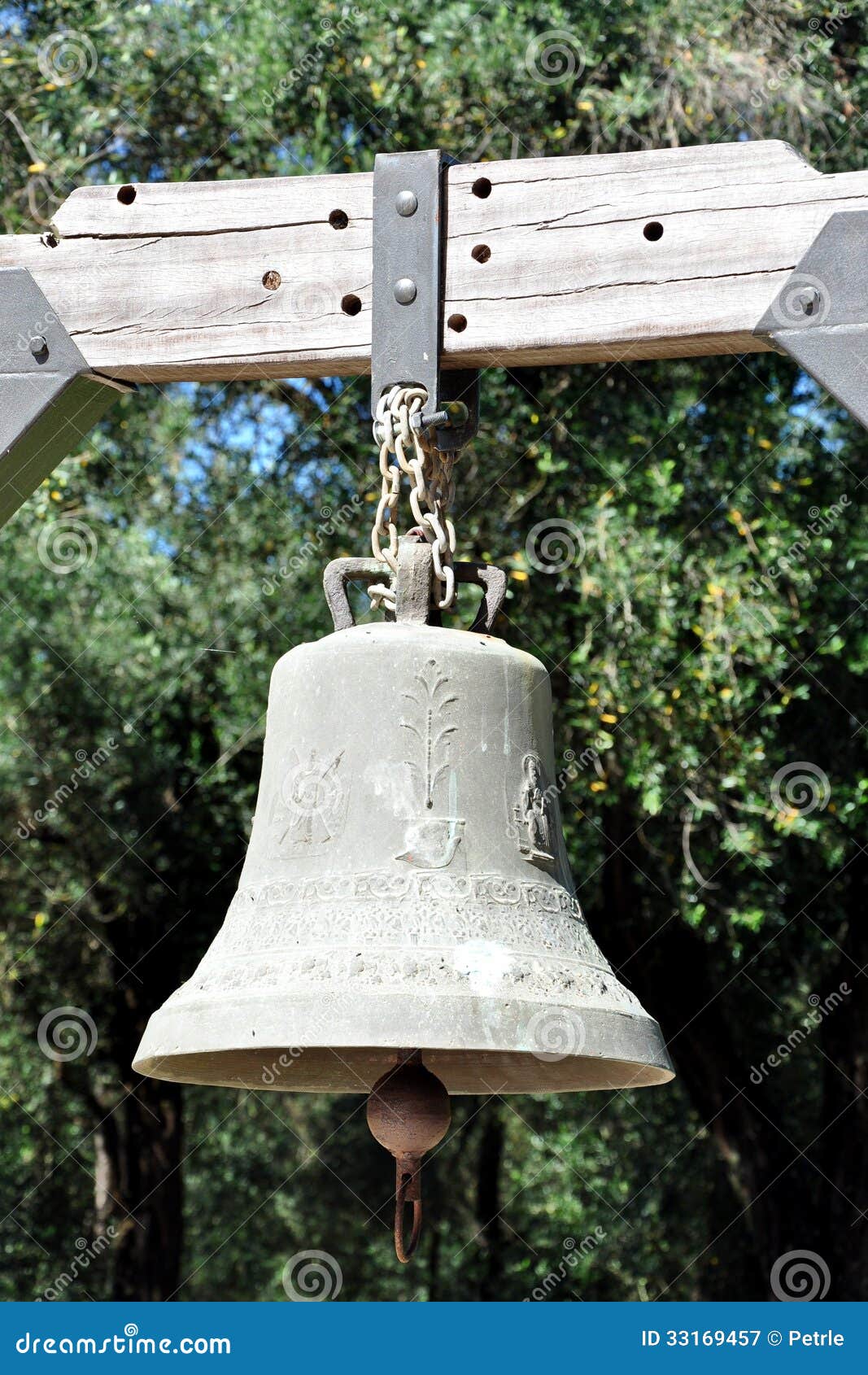 Old bell stock image. Image of steel, macro, history - 33169457