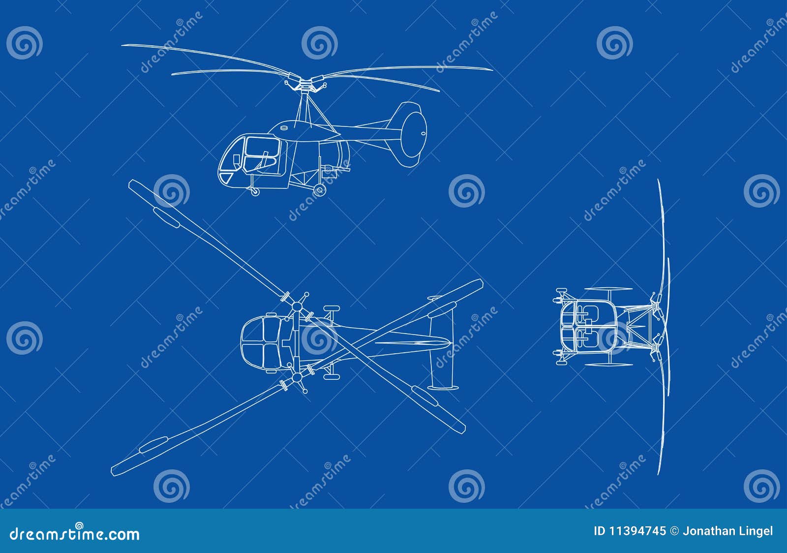 Bell 206 Helicopter Cartoon Vector | CartoonDealer.com #27852105