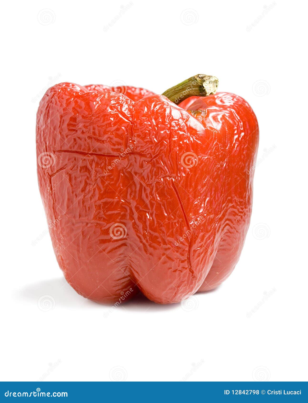 Old bell pepper stock photo. Image of shiny, pepper, isolated - 12842798