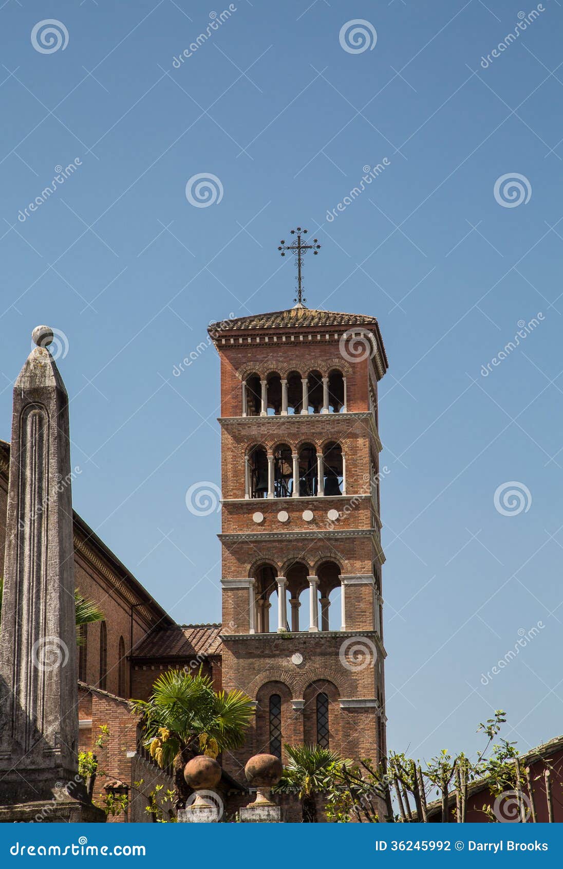 Old Bell Tower in Rome stock photo. Image of europe, bell - 36245992