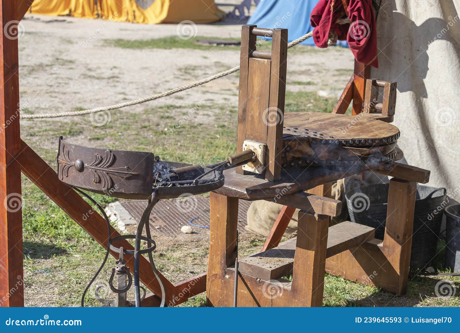 Old bellows forge stock image. Image of craftsman, iron - 239645593