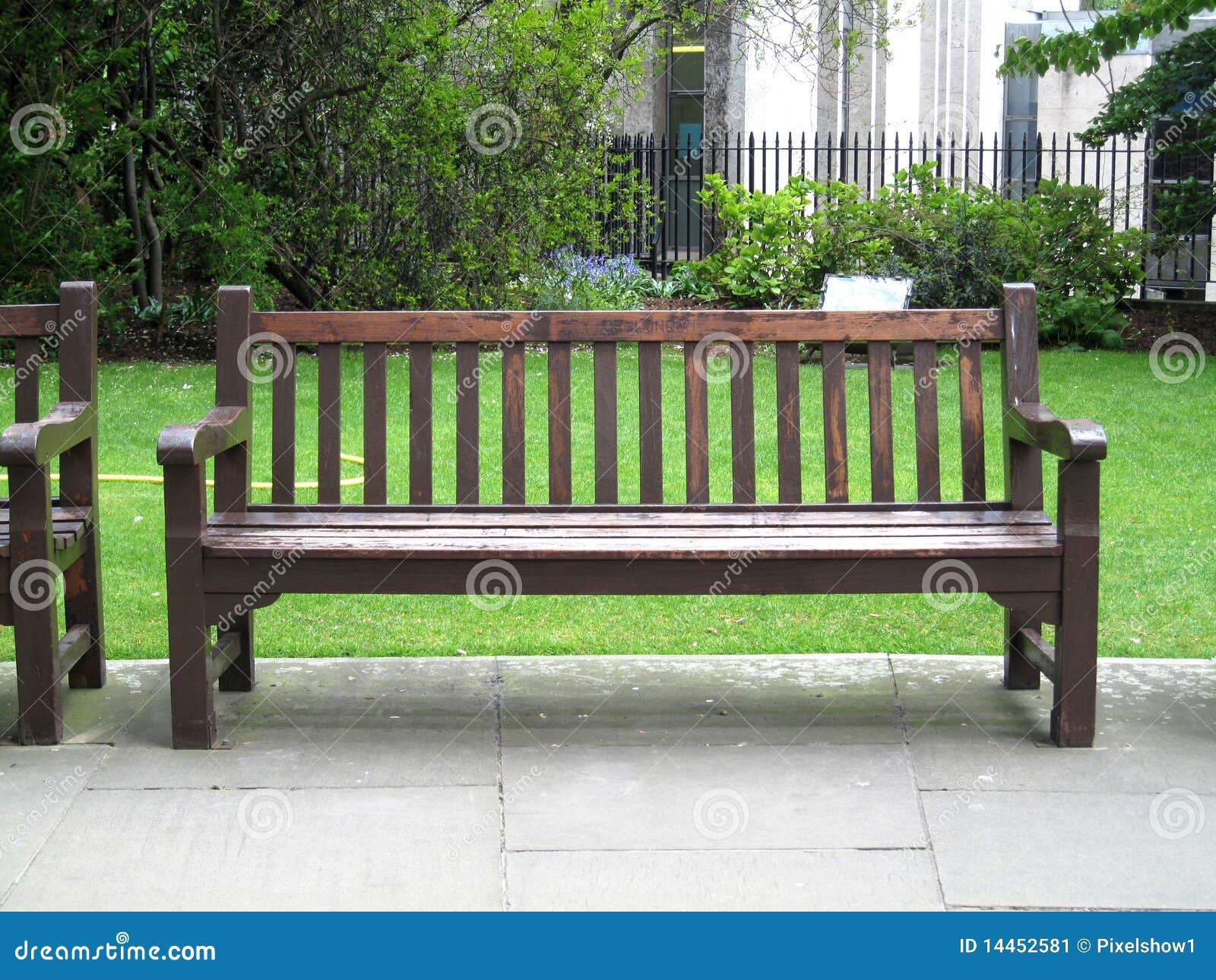 Old bench stock image. Image of rest, footpath, armrest - 14452581
