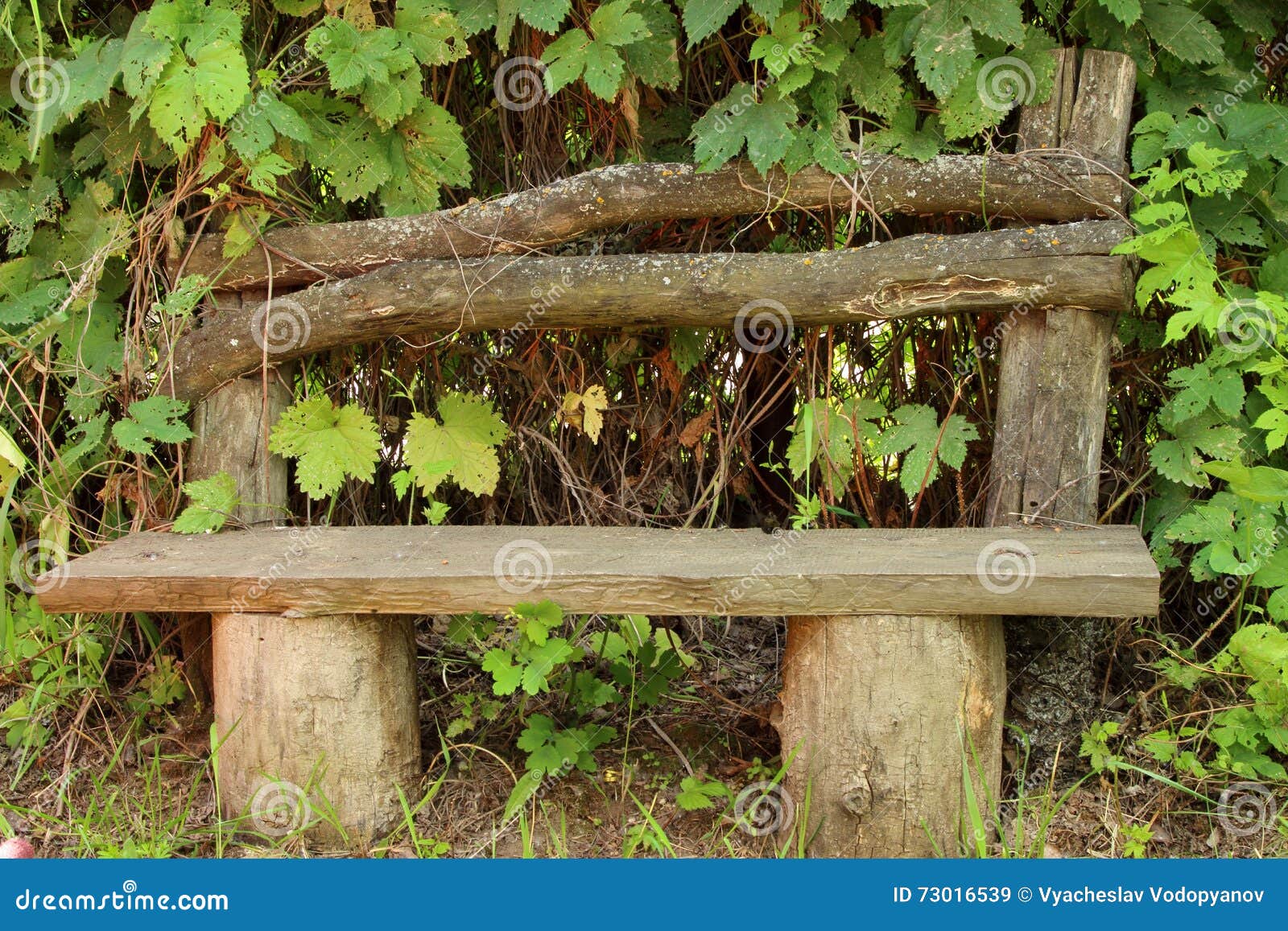 Old Bench Made of Wooden Planks Stock Image - Image of color, wooden ...
