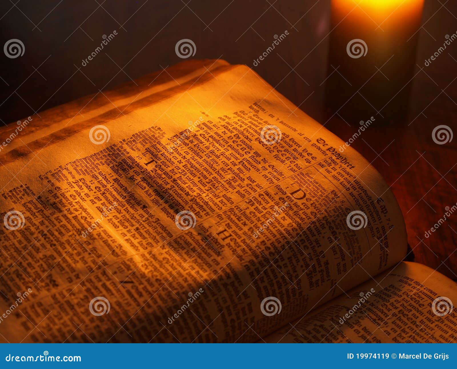 Old bible by candlelight stock image. Image of jesus - 19974119