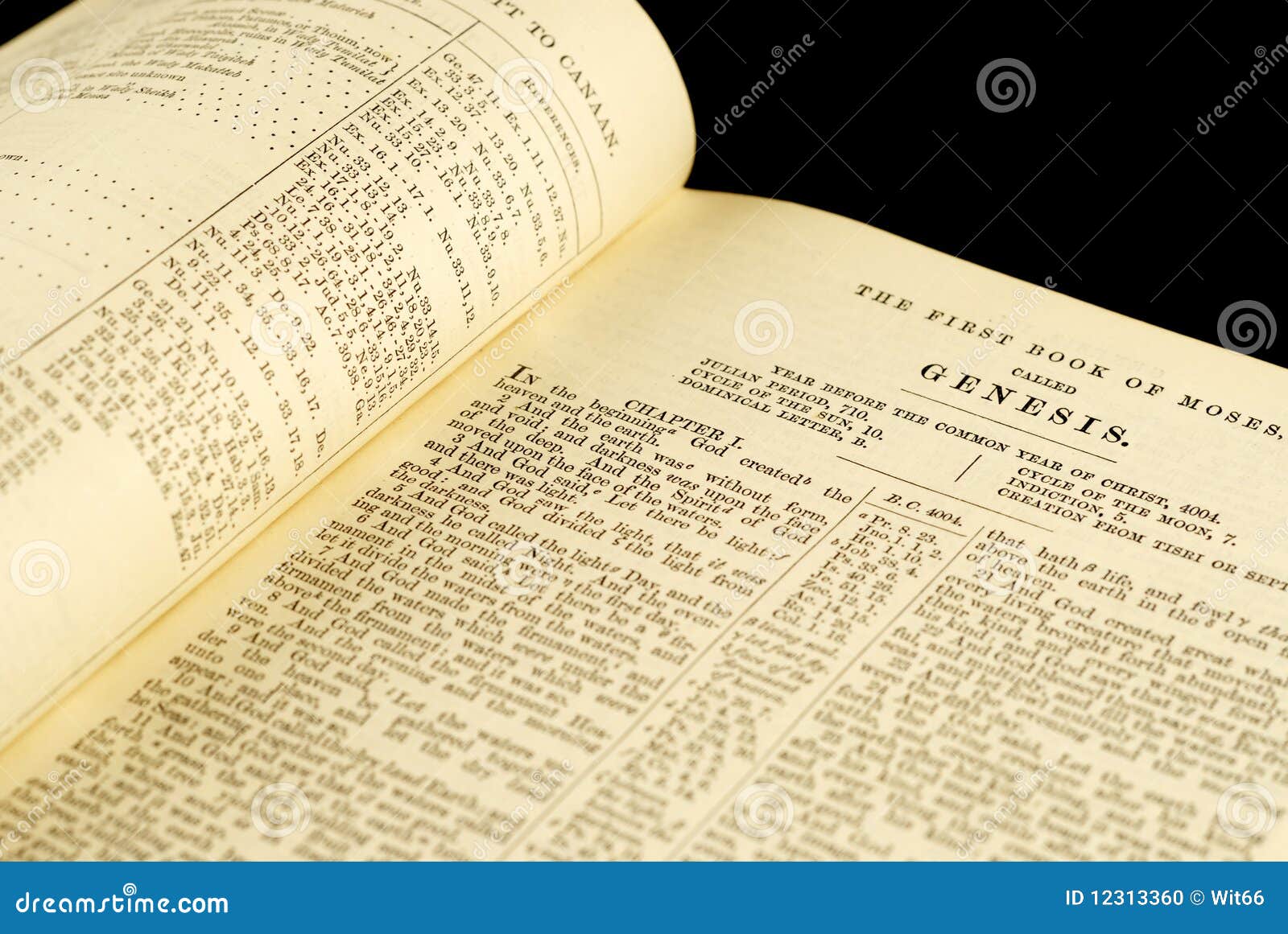 Old Pages Of A Bible Of The 18th Century Royalty-Free Stock Photography ...