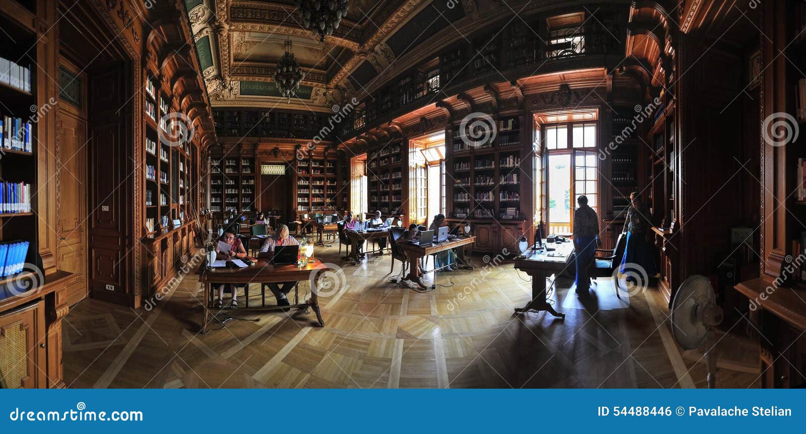 Old Bibliotheque of Romanian University. Editorial Photo - Image of ...