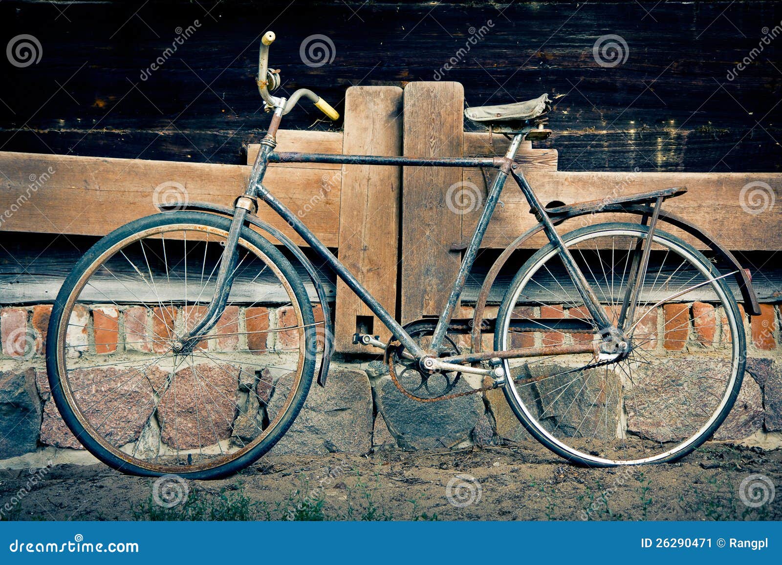 Old bicycle stock image. Image of wheels, antique, vehicle - 26290471
