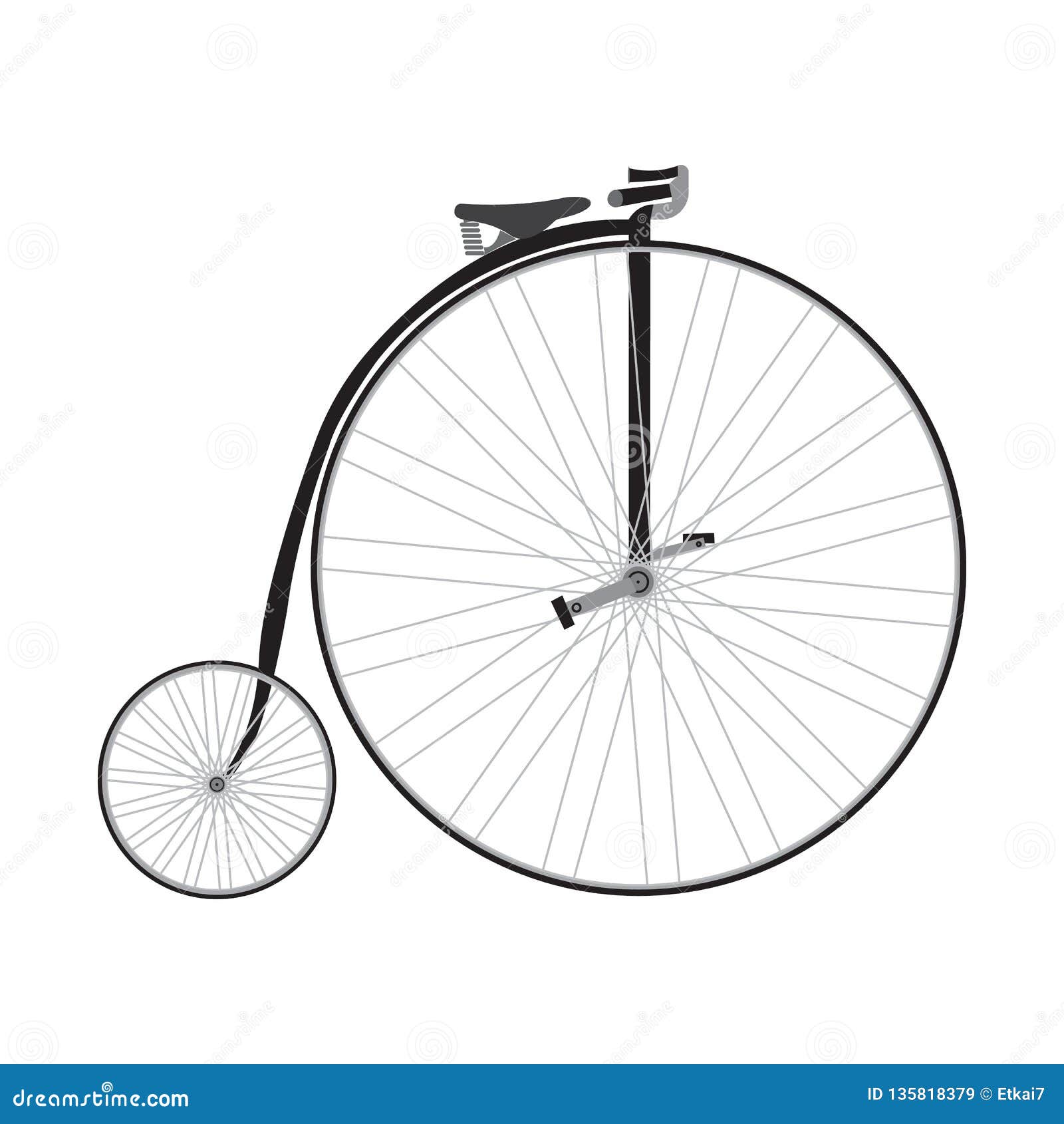 Old Bicycle Black Icon Vector Design Illustration Stock Vector ...