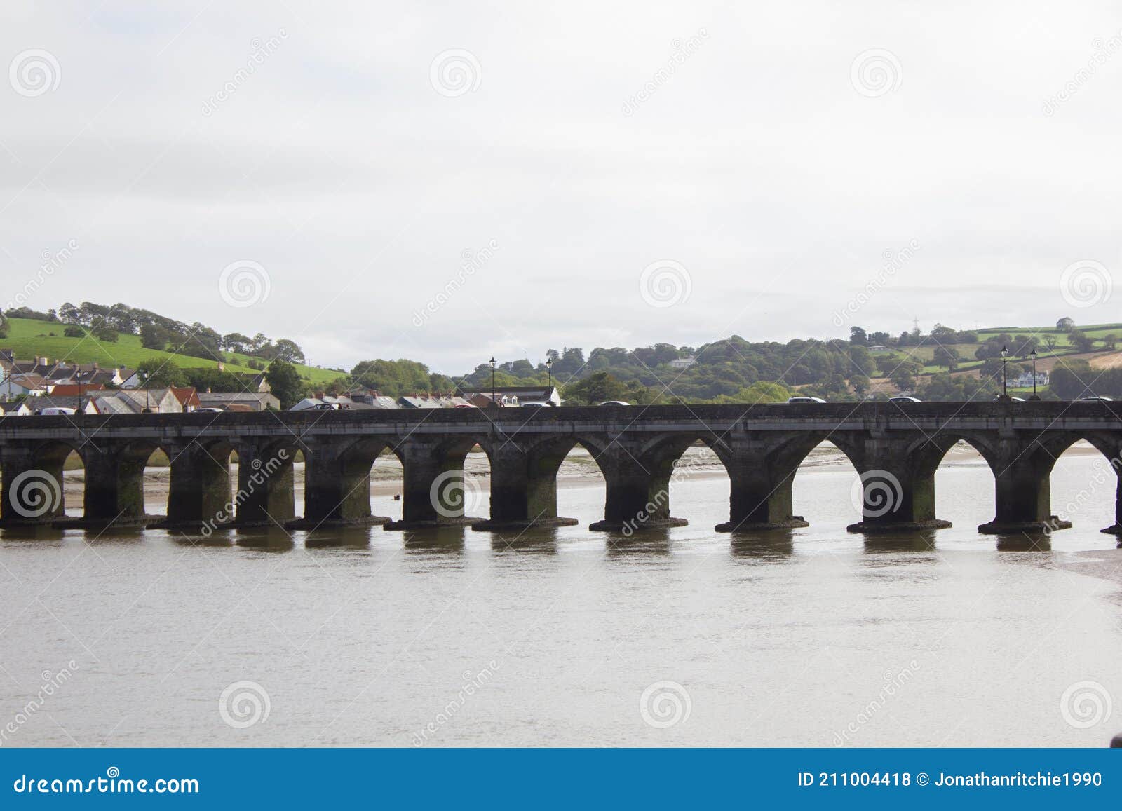 The Old Bideford Bridge Crossing The River Torridge At Bideford In ...