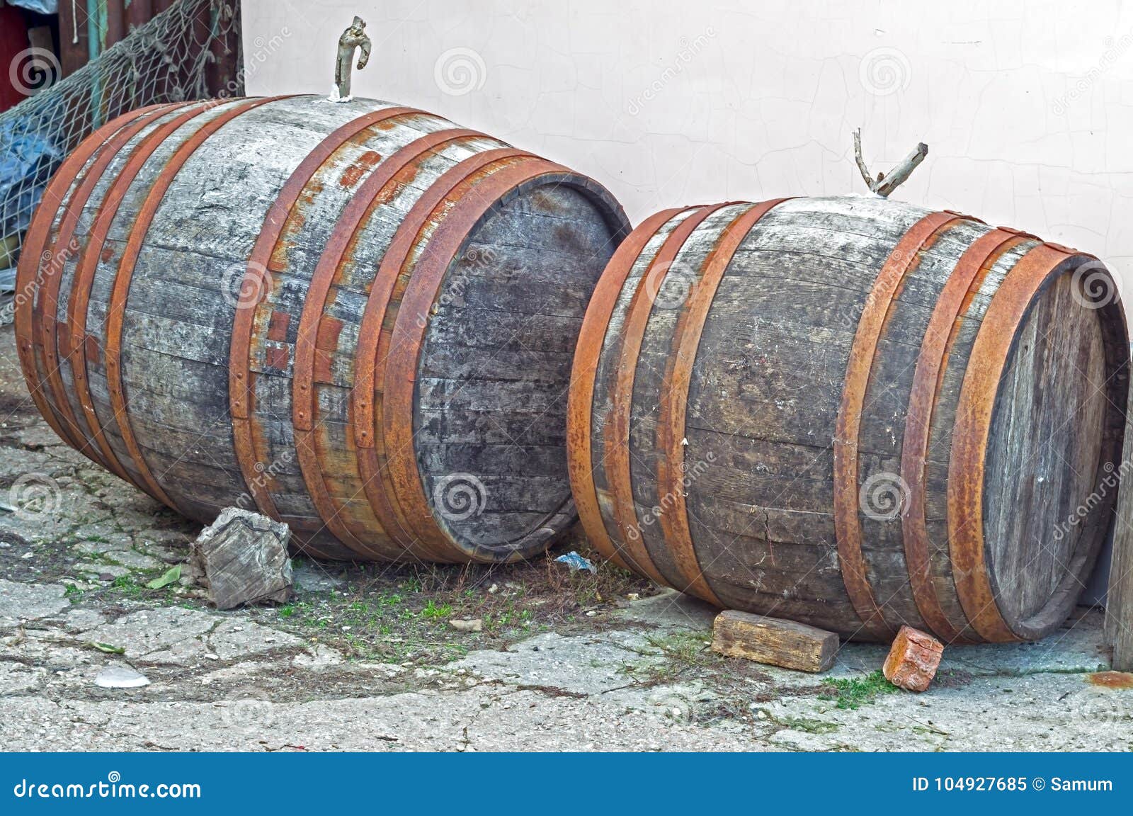 Old big barrel stock image. Image of vine, beverage - 104927685