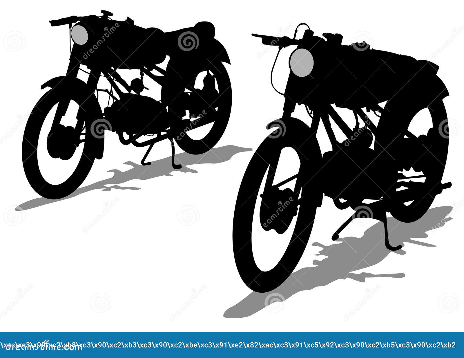 Bikers three stock vector. Illustration of chopper, motorized - 261615347