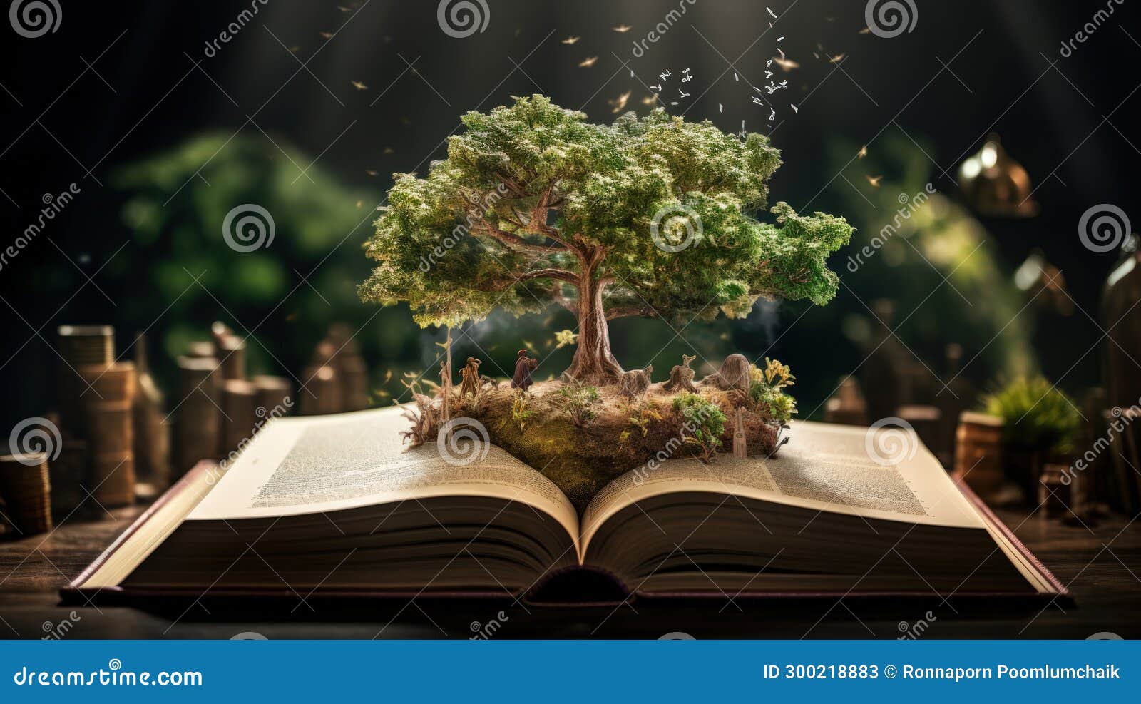 The Old Big Book Opens with the Tree of Knowledge Planted Inside ...