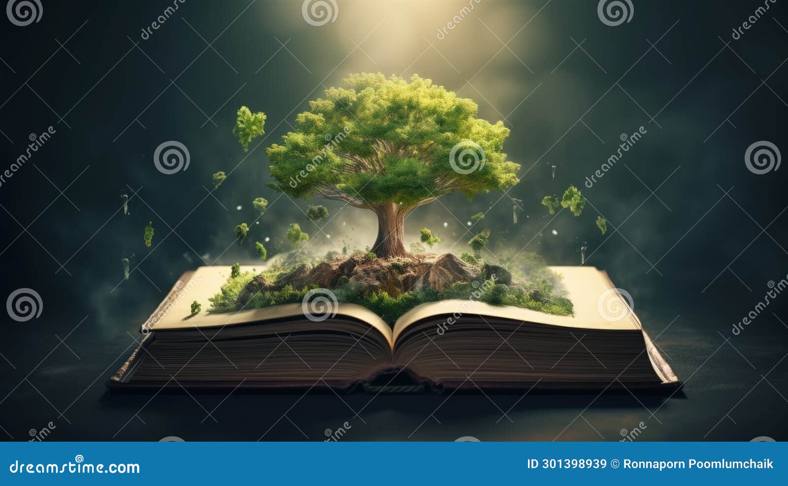 The Old Big Book Opens with the Tree of Knowledge Planted Inside ...