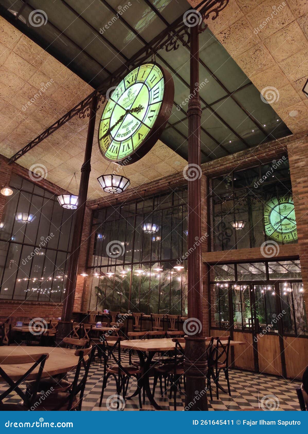 Old Big Clock in Tempo Gelato Stock Image - Image of clock, tempo ...