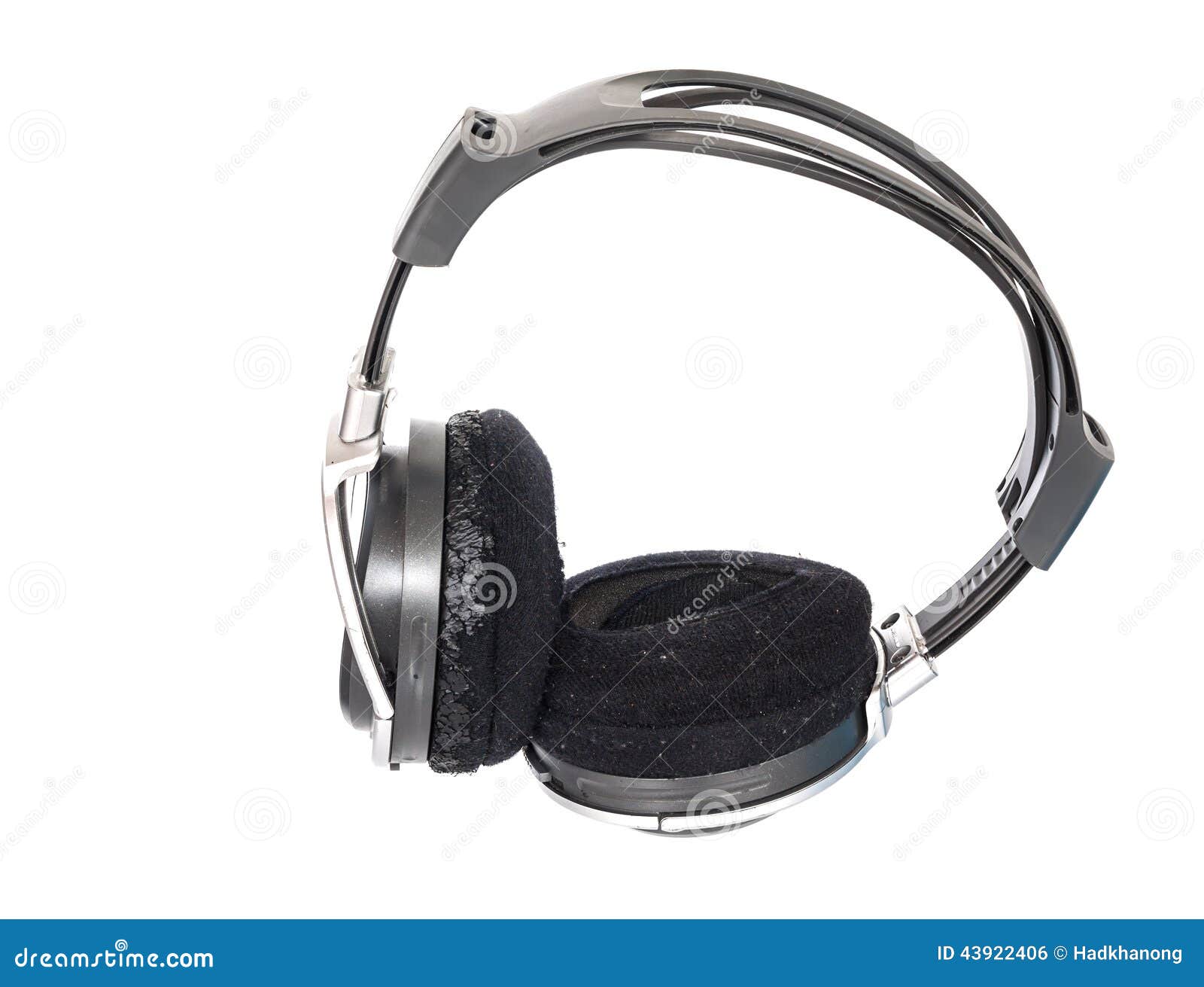 Old big earphone stock photo. Image of style, technology - 43922406