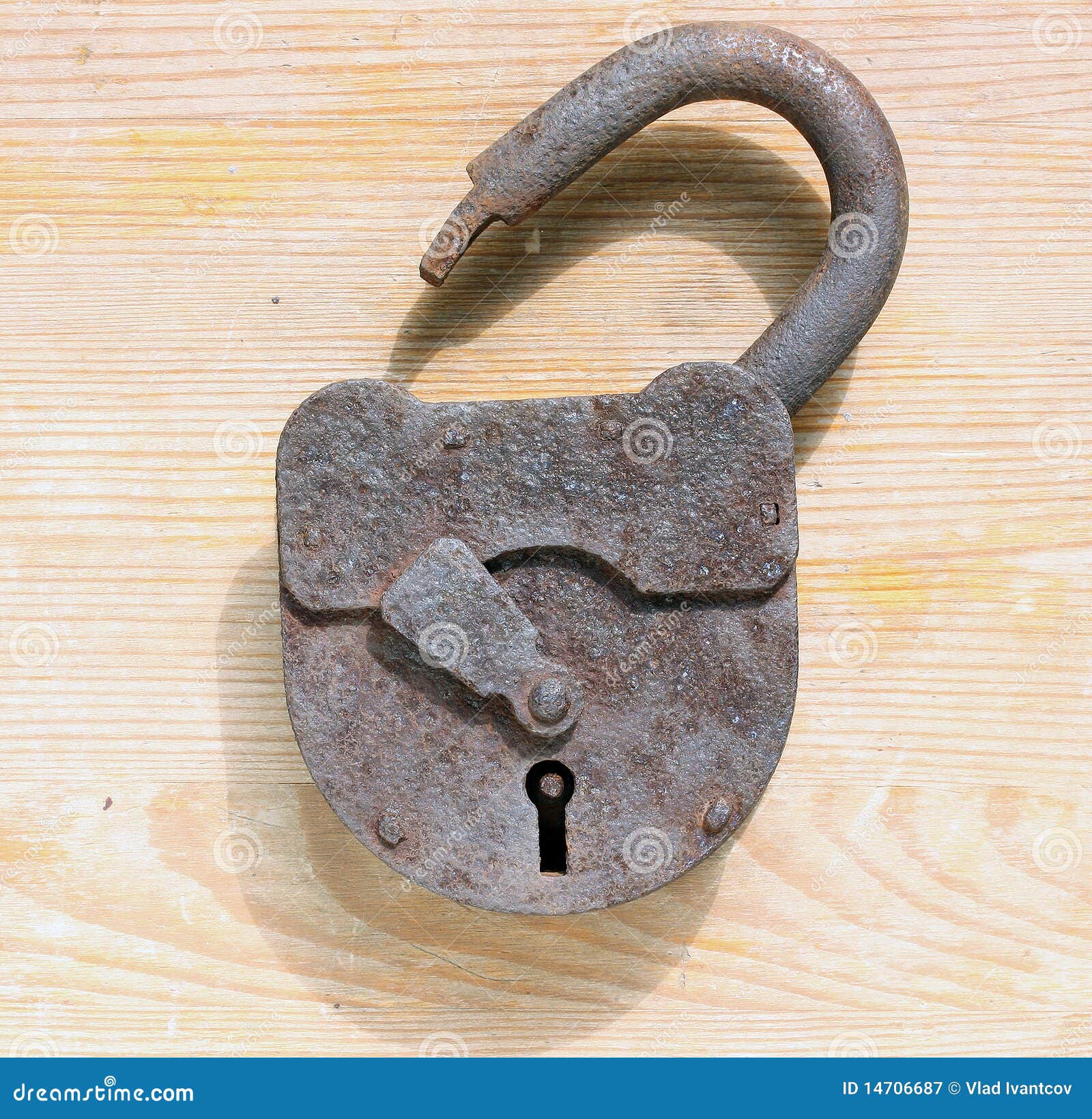 The old big padlock. stock image. Image of protection - 14706687
