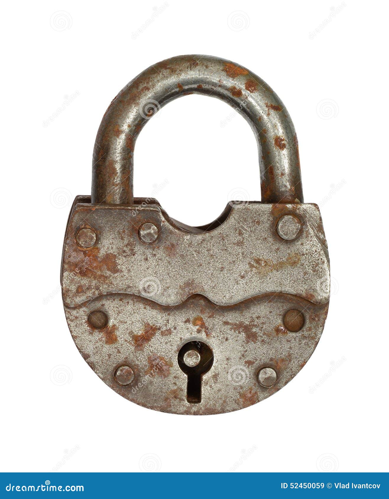 The old big padlock. stock image. Image of closed, rusted - 52450059