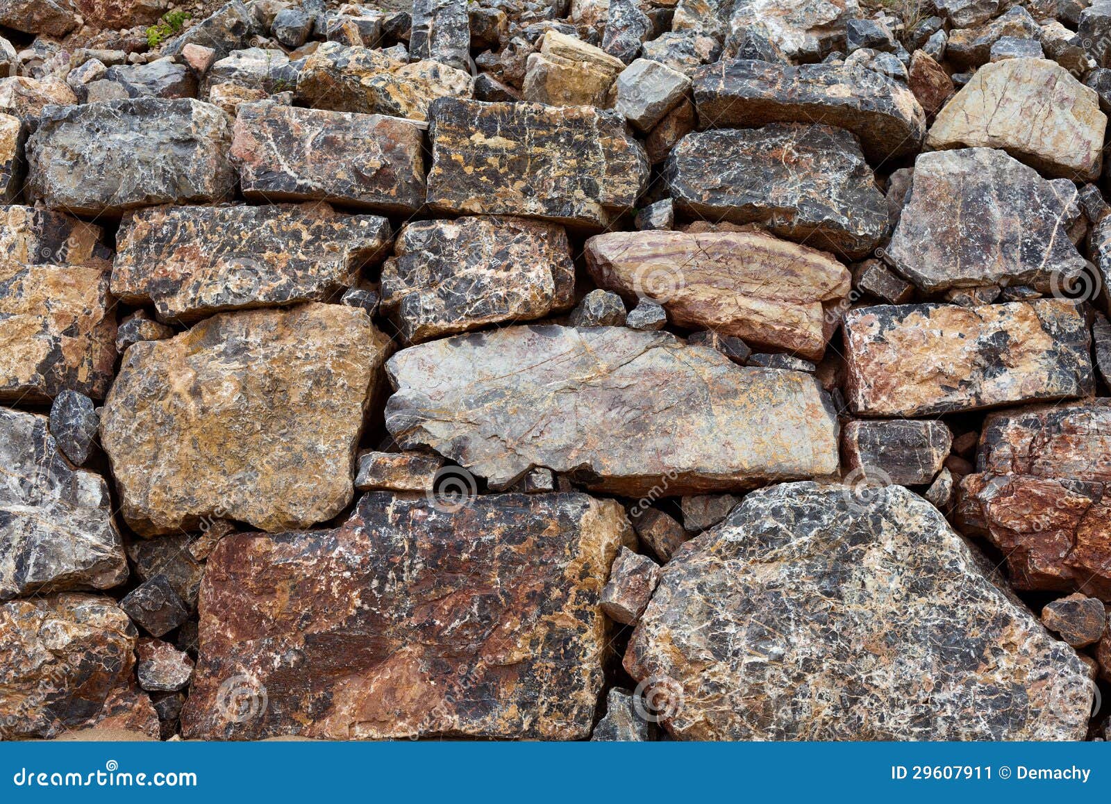 Old Big Stone Wall stock image. Image of abstract, granite - 29607911