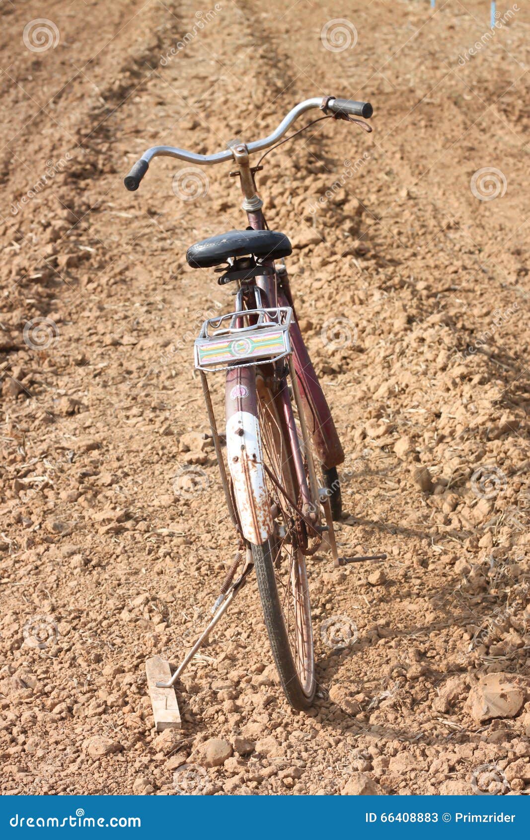 Old bike in farm Thailand stock image. Image of bike - 66408883