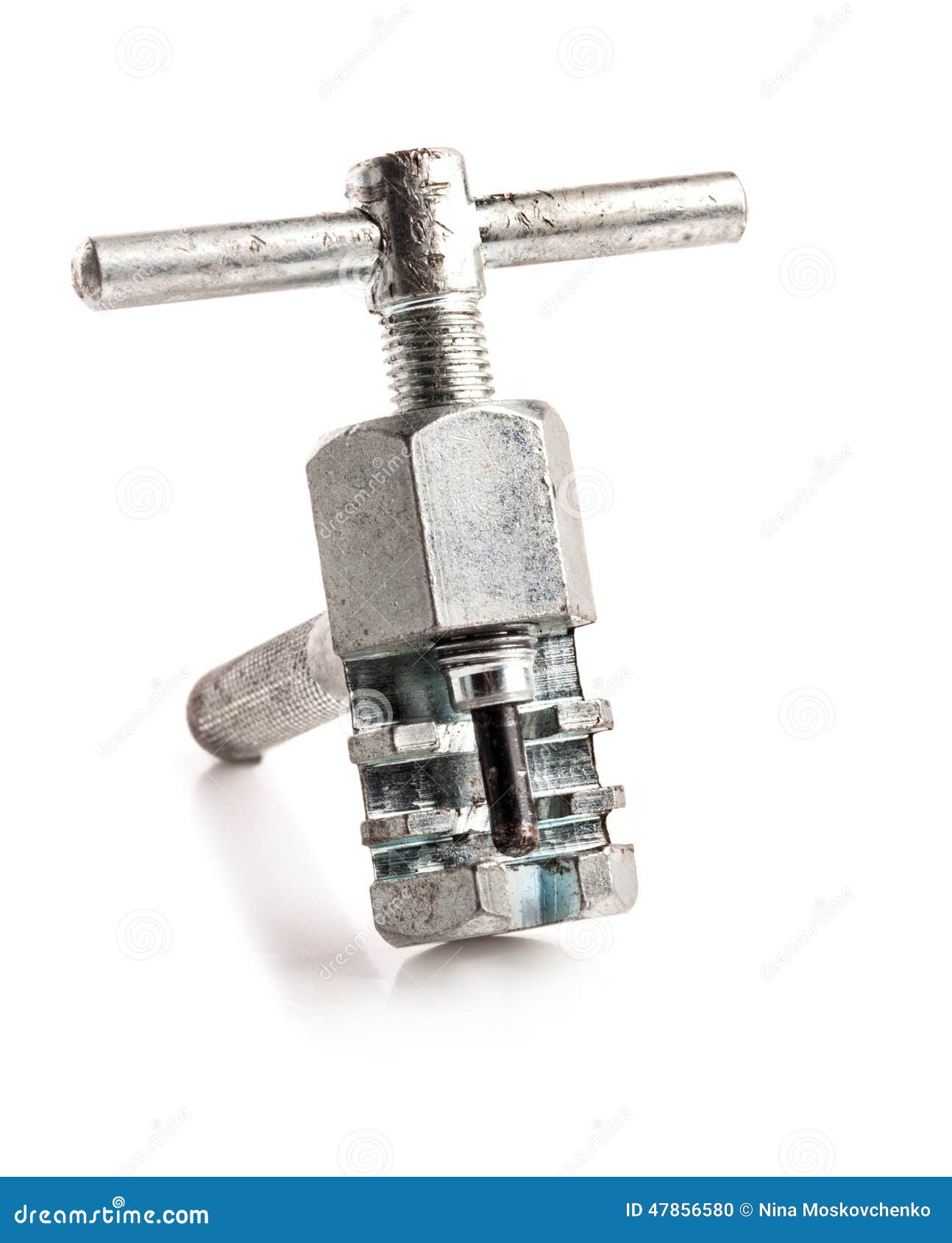 Old Bike Tool for Cutting Chain by Separating Link Pin Isolated Stock ...