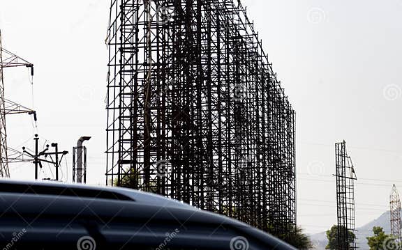 Old Billboard Iron Base Structure Stock Photo - Image of design, pune ...