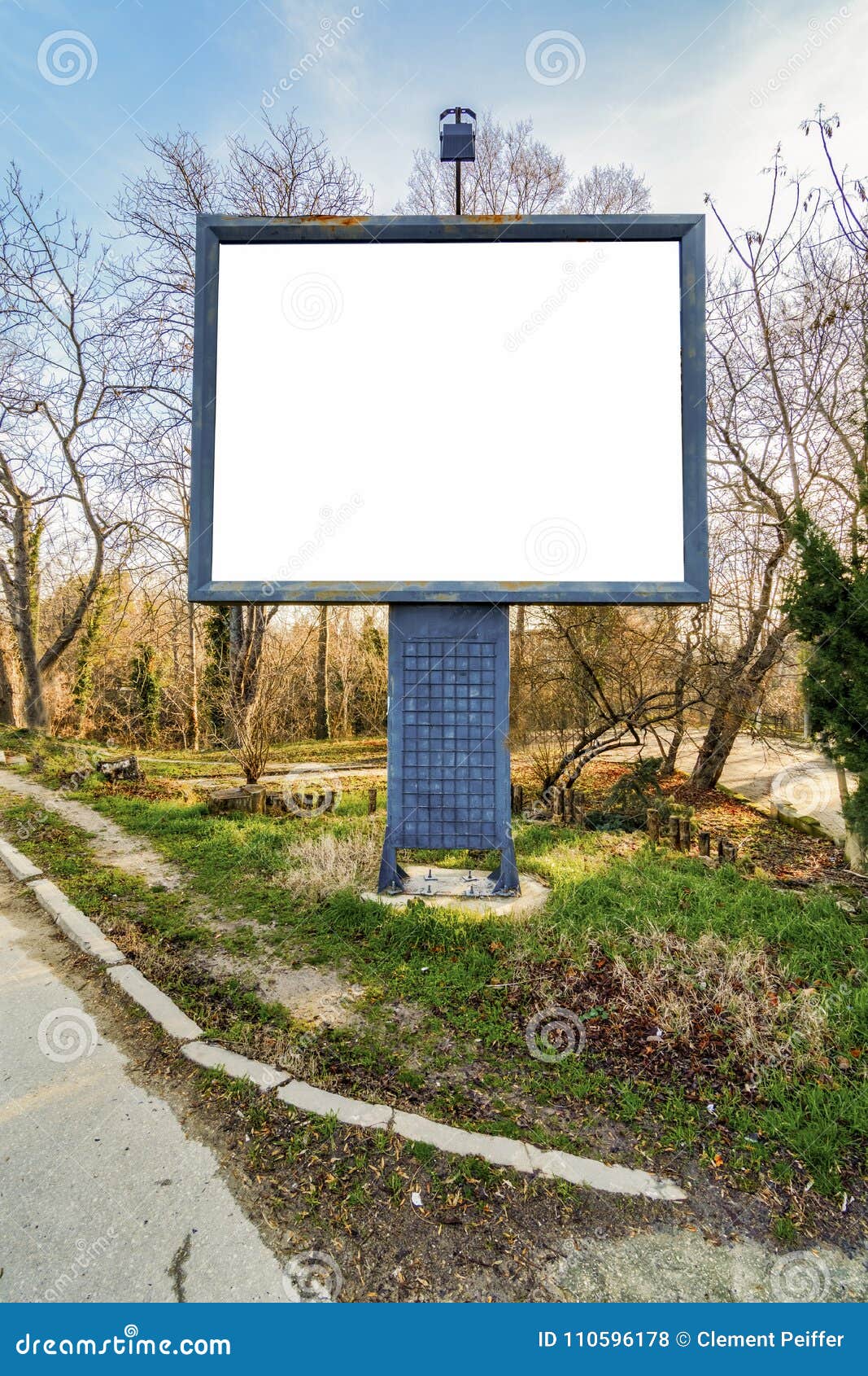 Old billboard stock photo. Image of advertisement, frame - 110596178