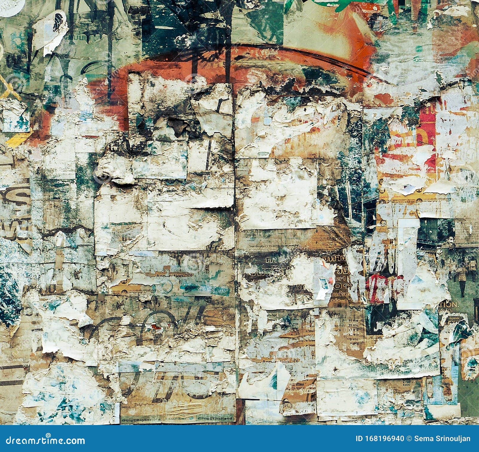 Old Torn Posters Royalty-Free Stock Photography | CartoonDealer.com ...