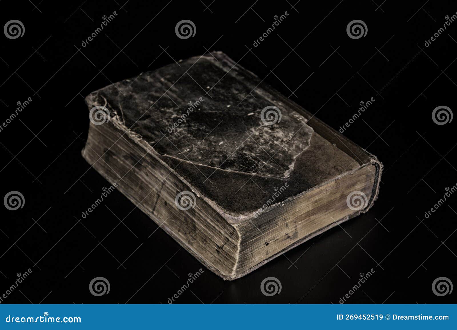 Old black book stock image. Image of graduation, classical - 269452519