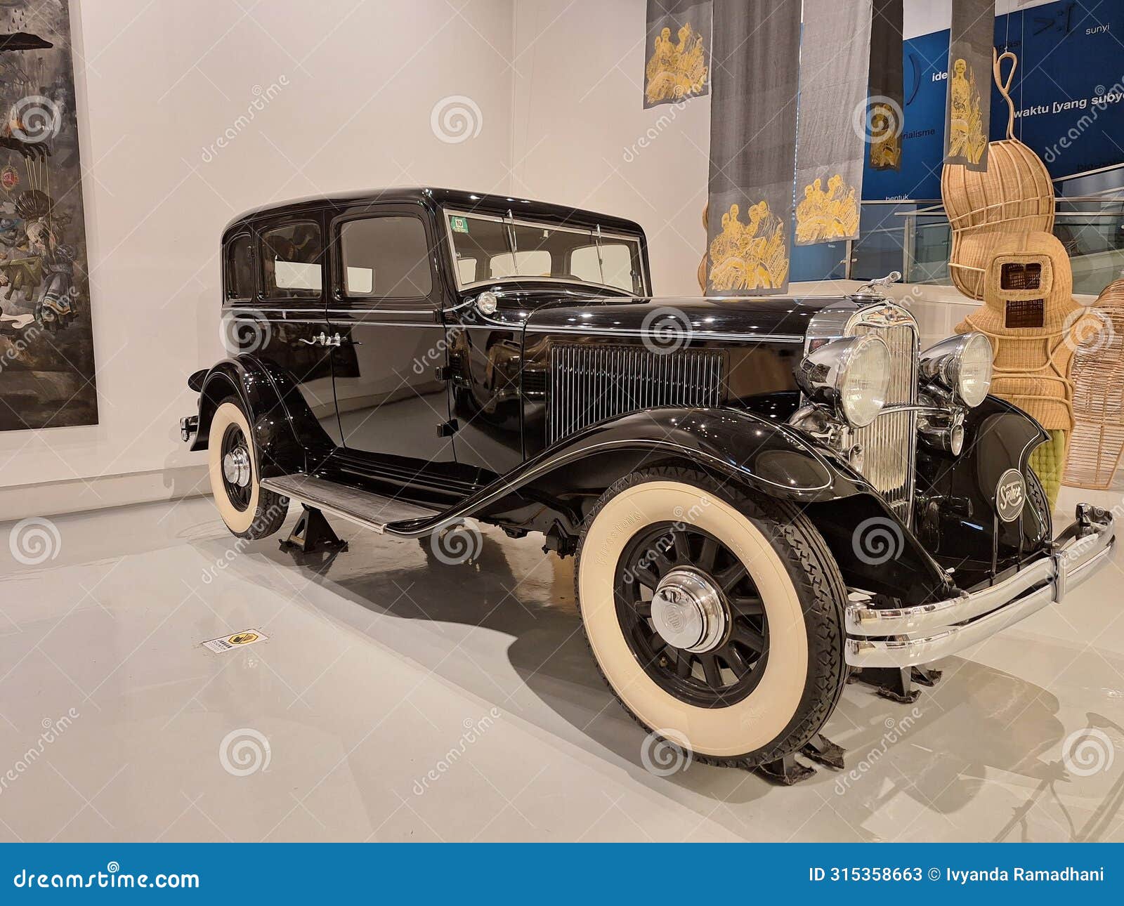 The Old Black Dodge Car is in the Tumurun Museum, Central Java ...