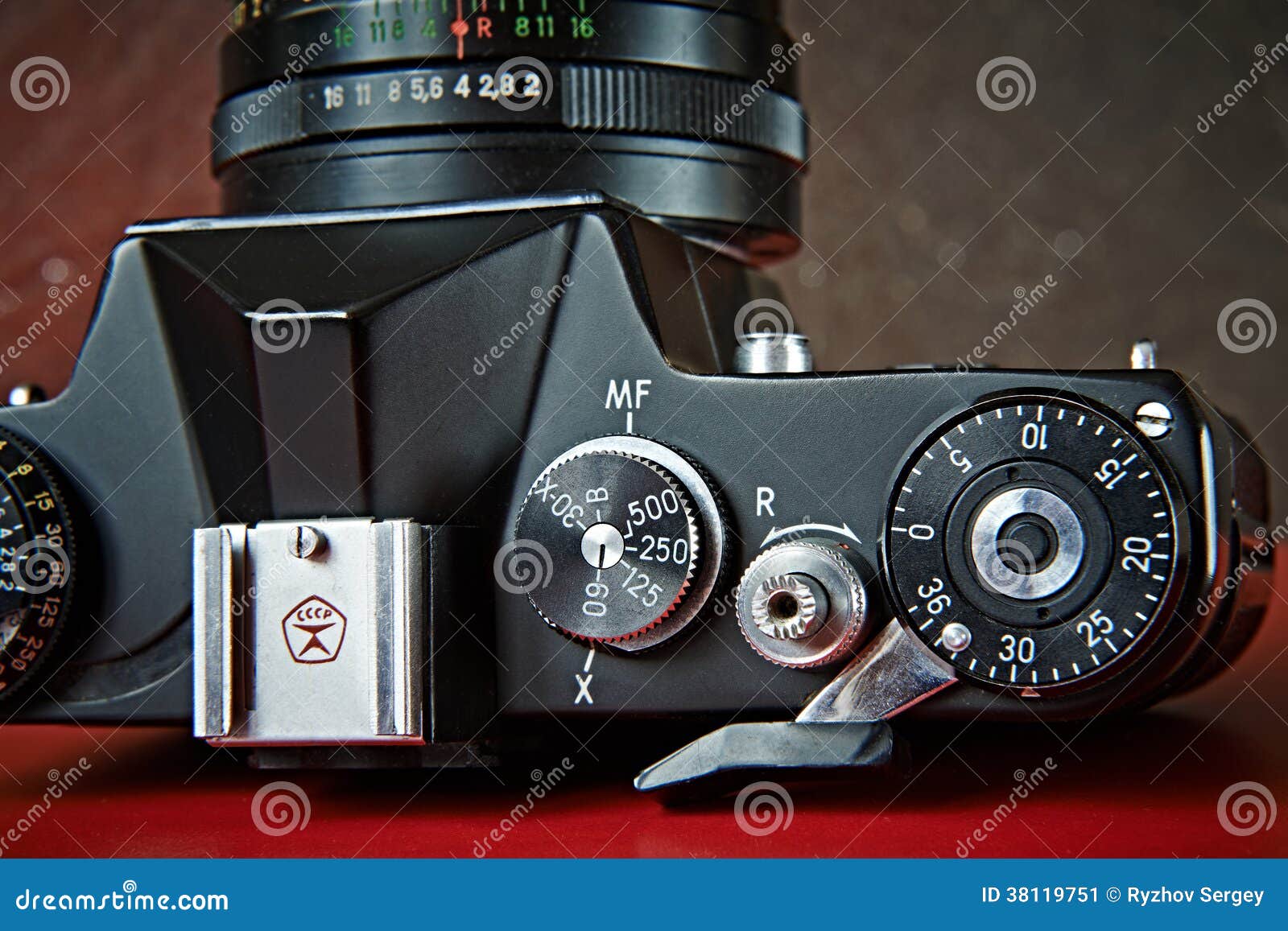 Old black film cameras stock image. Image of exposure - 38119751