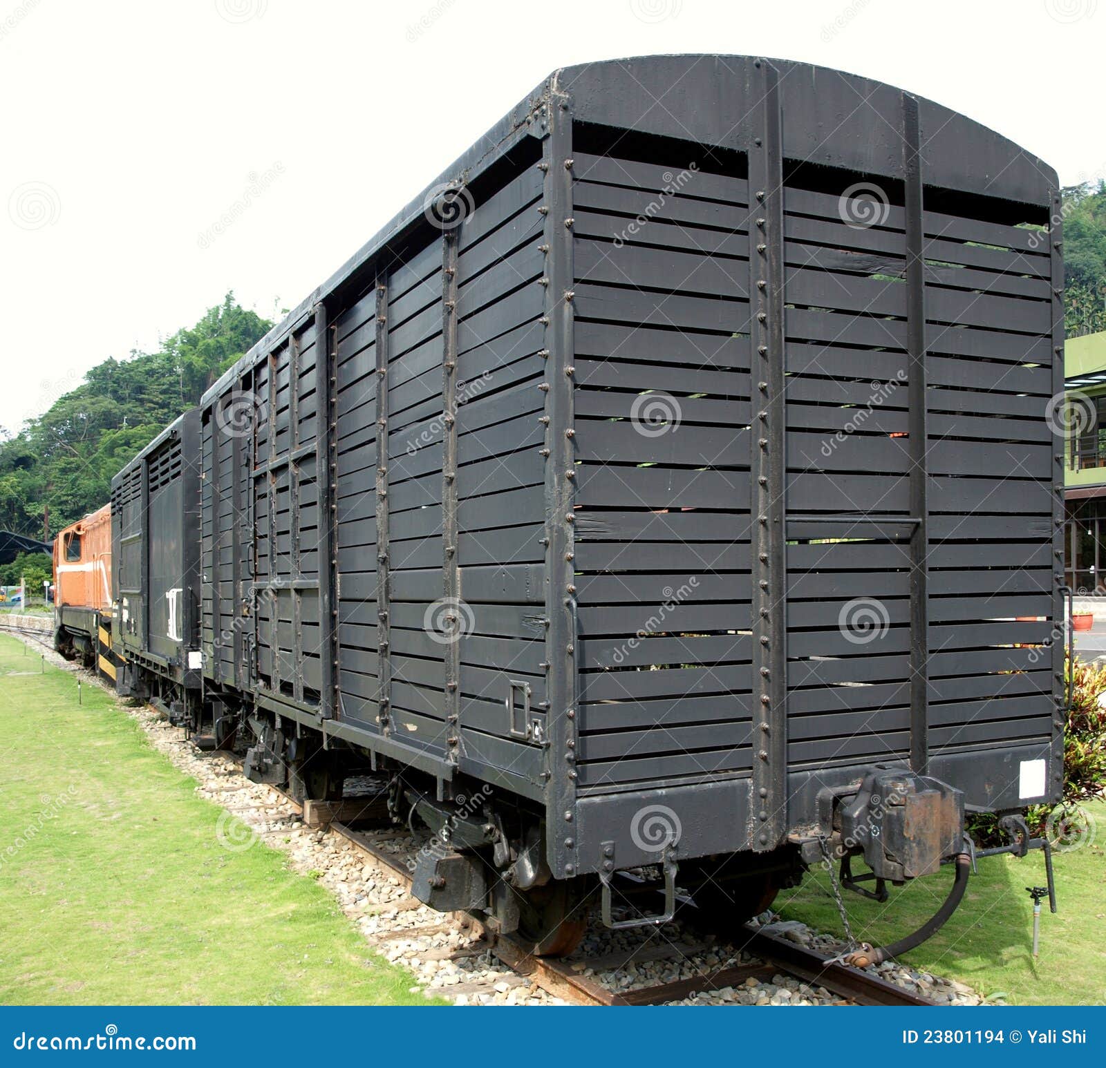 Old Black Freight Cars stock photo. Image of railway - 23801194