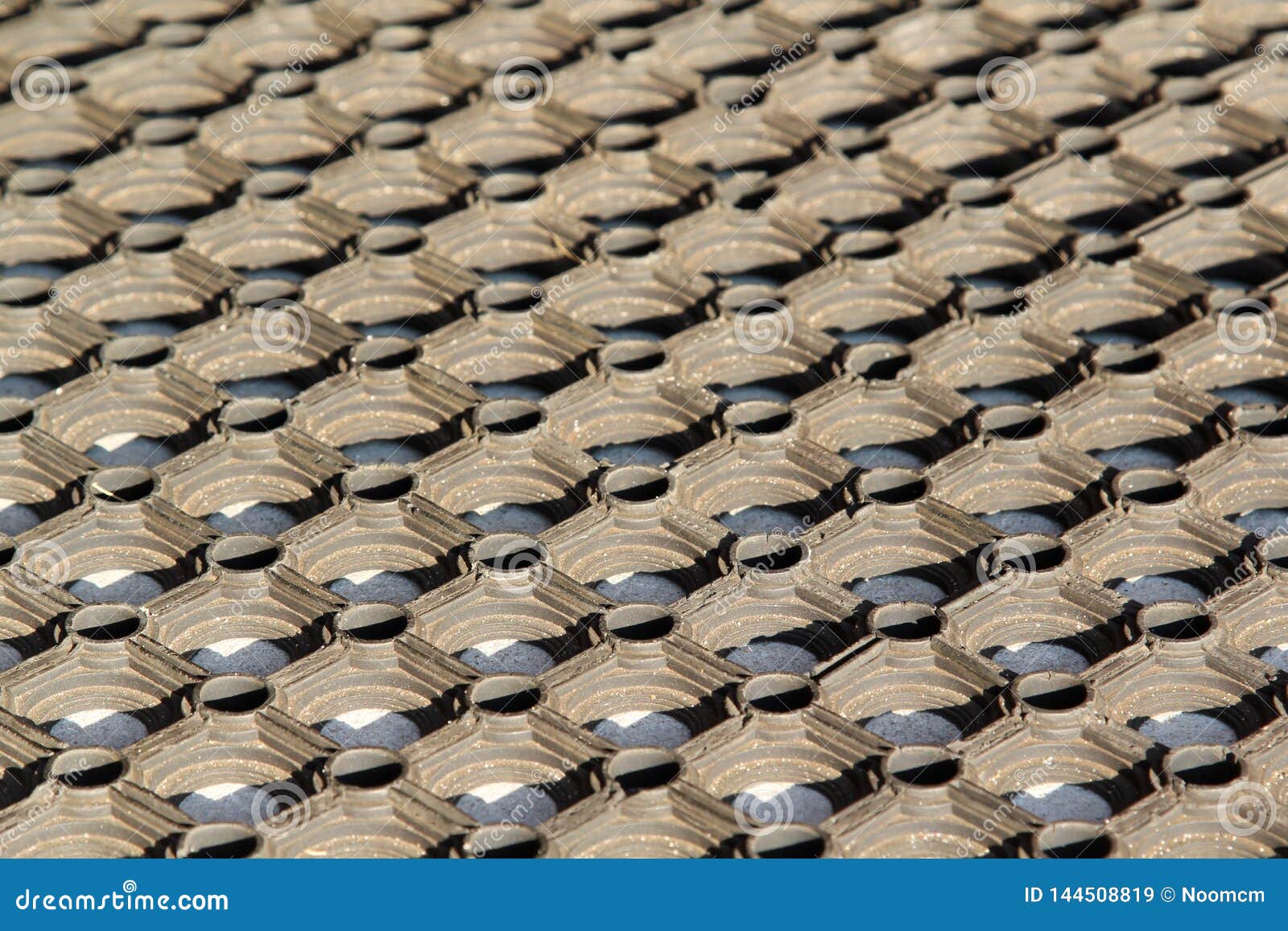 Rubber Doormat Dotted Pattern Texture Background Stock Image - Image of ...