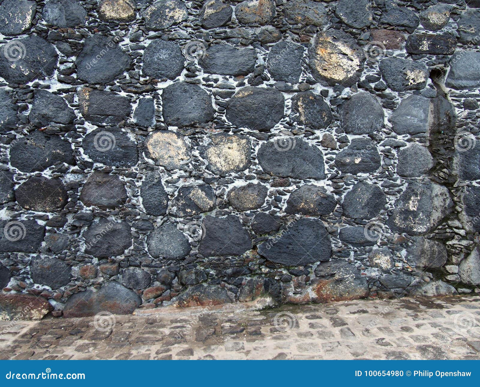 Old Black Irregular Patterned Stone Wall Stock Photo - Image of ...