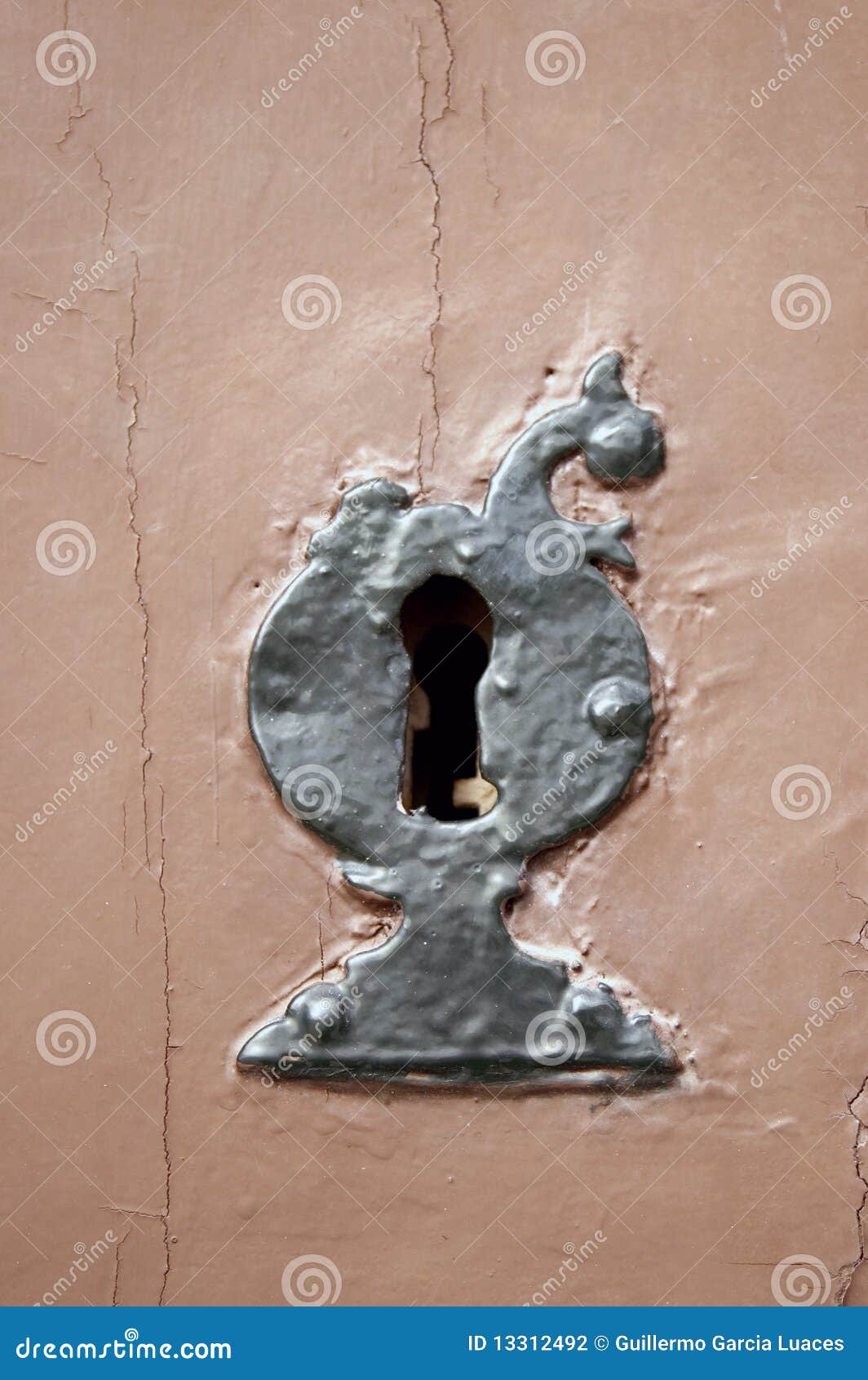 Old black metal lock stock photo. Image of design, closed - 13312492