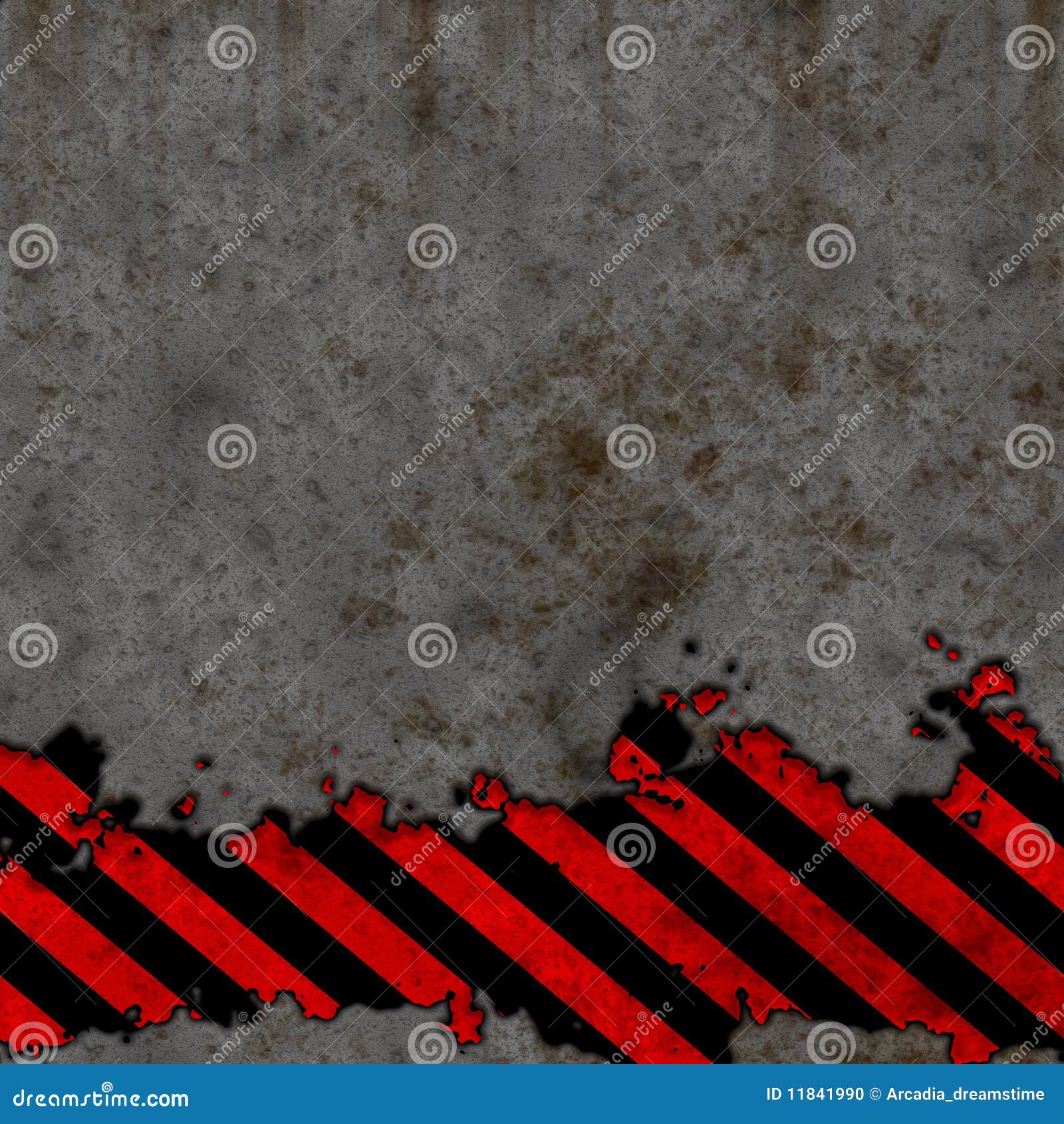 Old Black and Red Hazard Stripes Sign Wall Stock Illustration ...