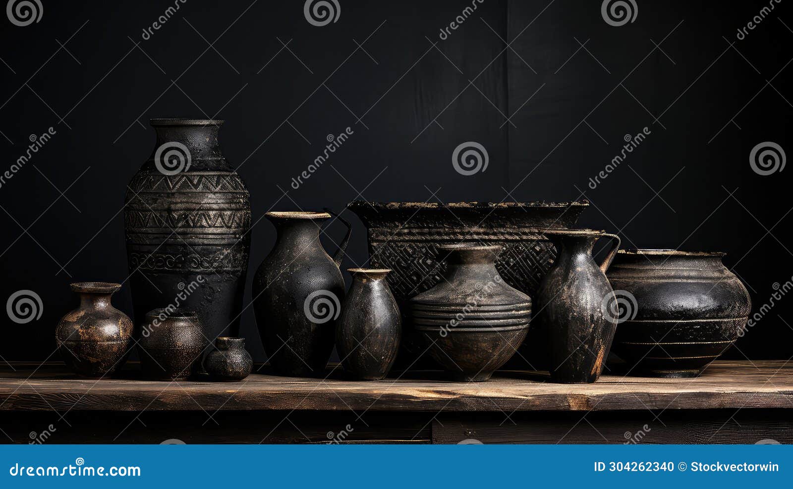 Old Black Rustic Background Stock Illustration - Illustration of ...