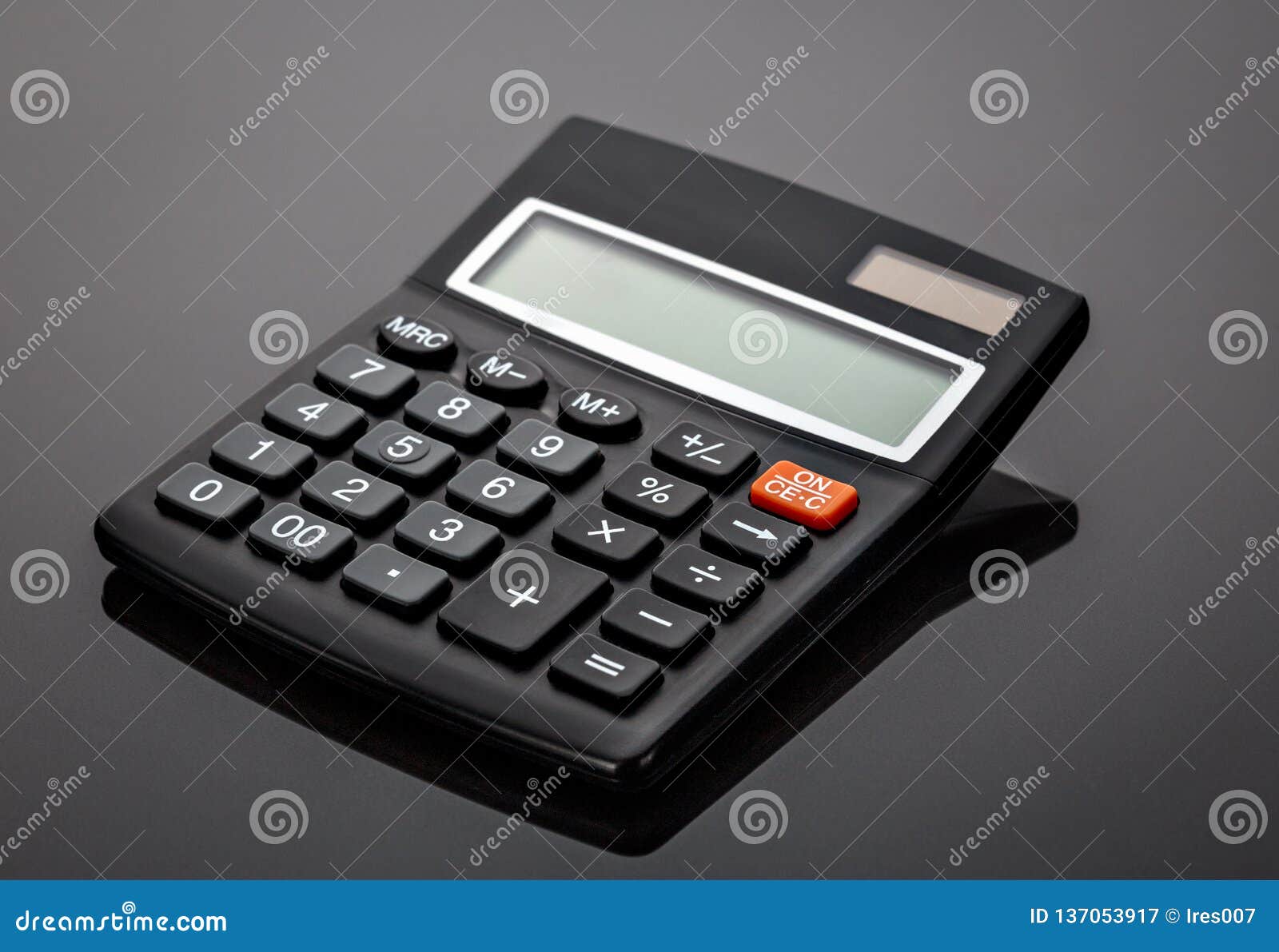 Old Black Old-style Calculator Stock Image - Image of school, finance ...