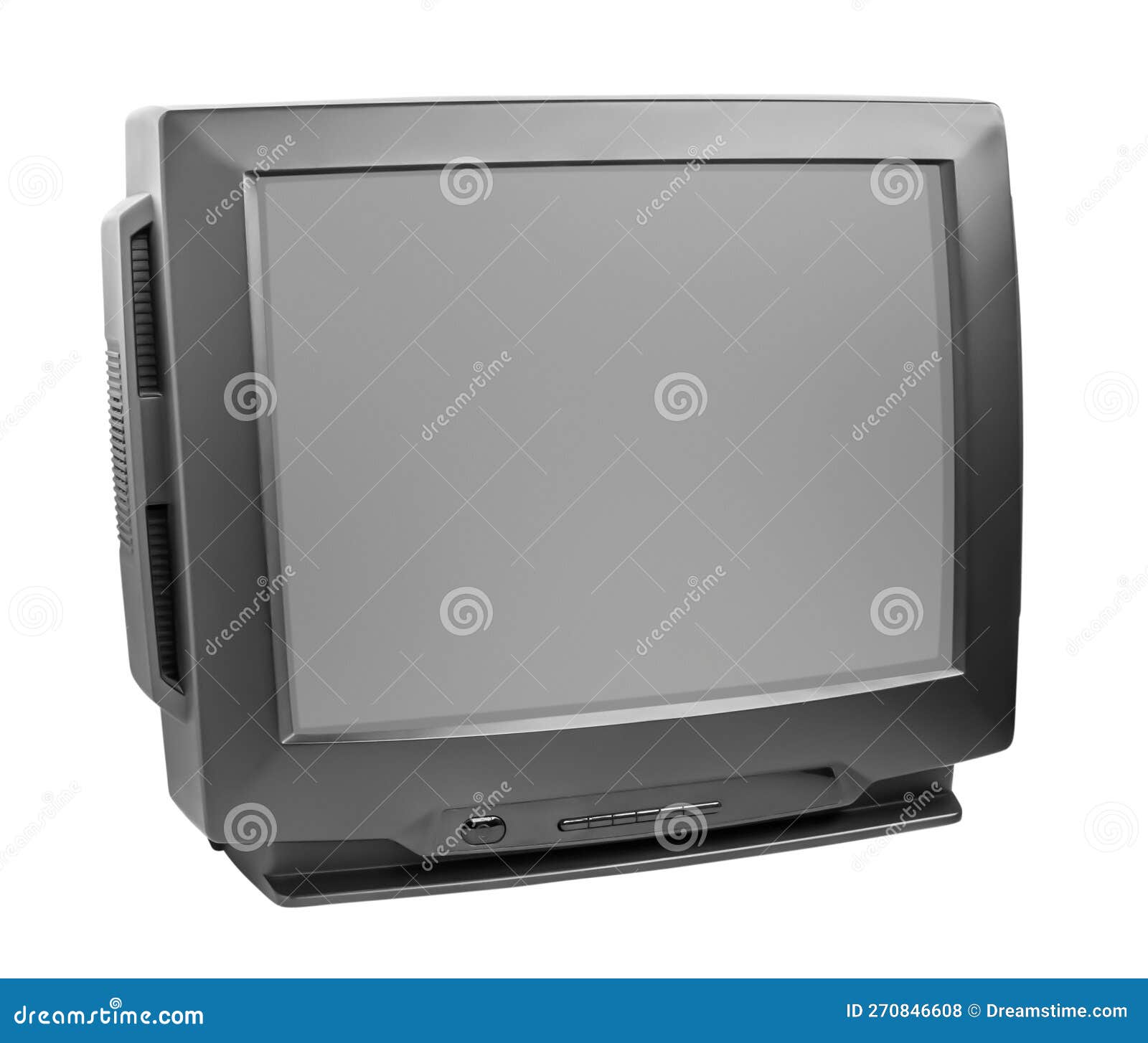Old Black Tv Set Isolated. Png Transparent Stock Photo - Image of ...