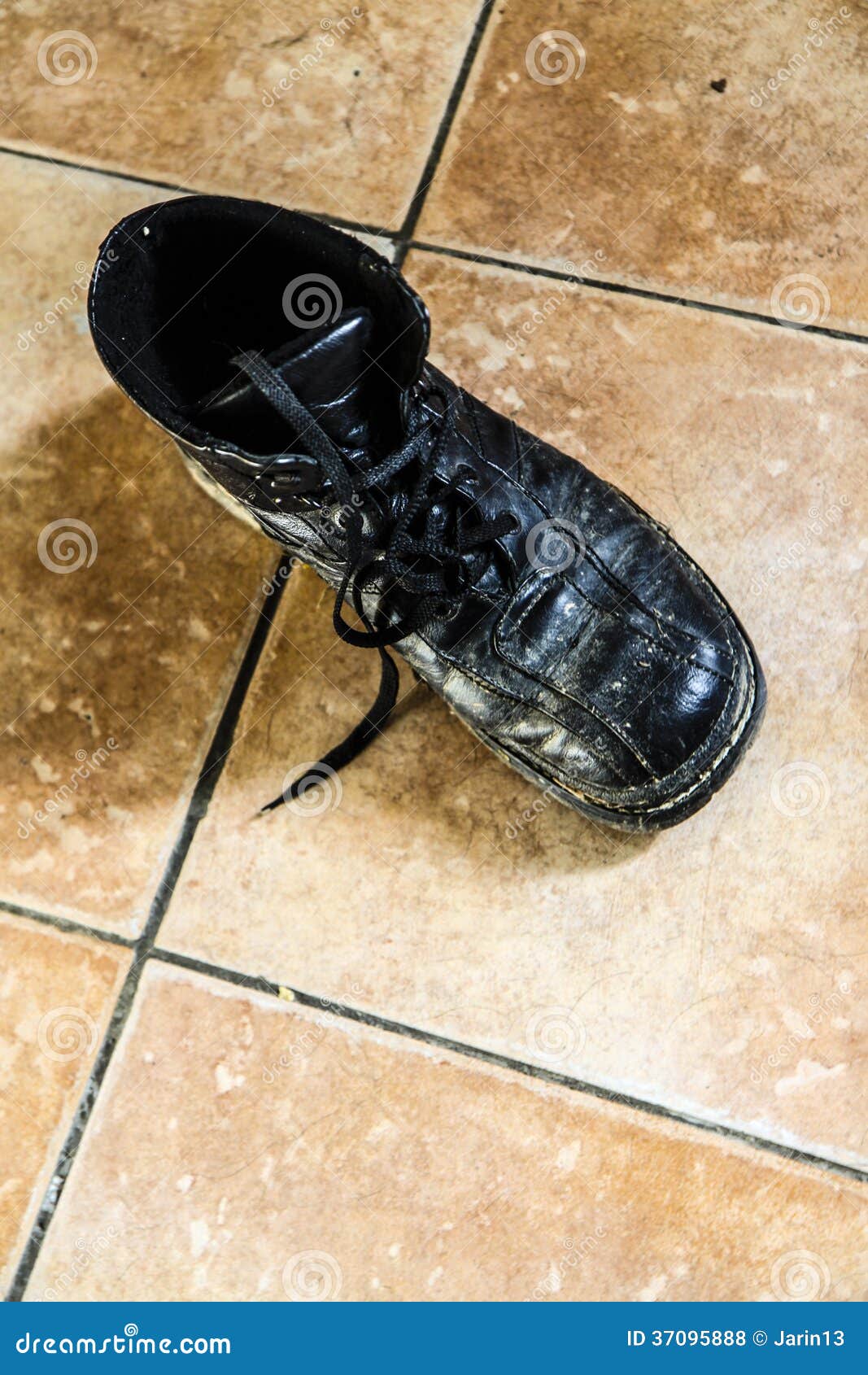Old black used shoe stock photo. Image of black, obsolete - 37095888