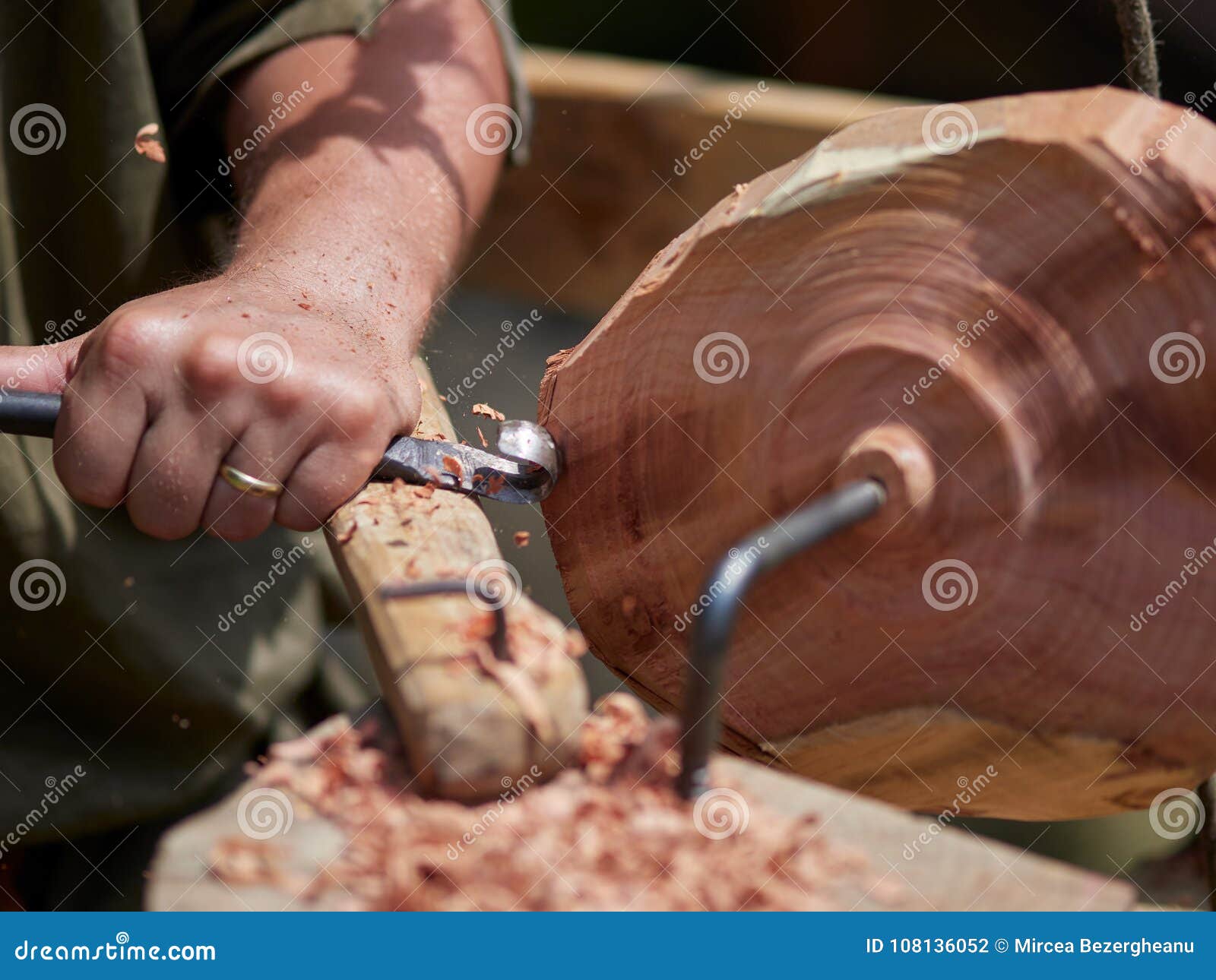 Old Blacksmith at a Flea Market for Medieval Weapons Stock Photo ...