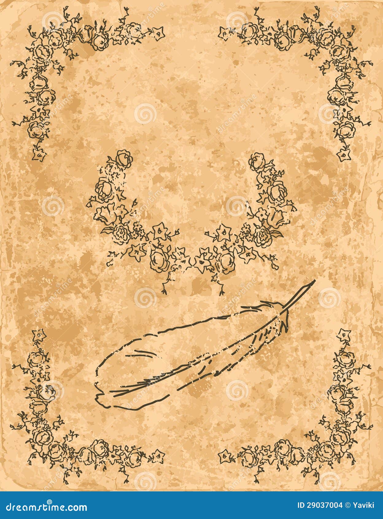 Old blank document stock vector. Illustration of line - 29037004