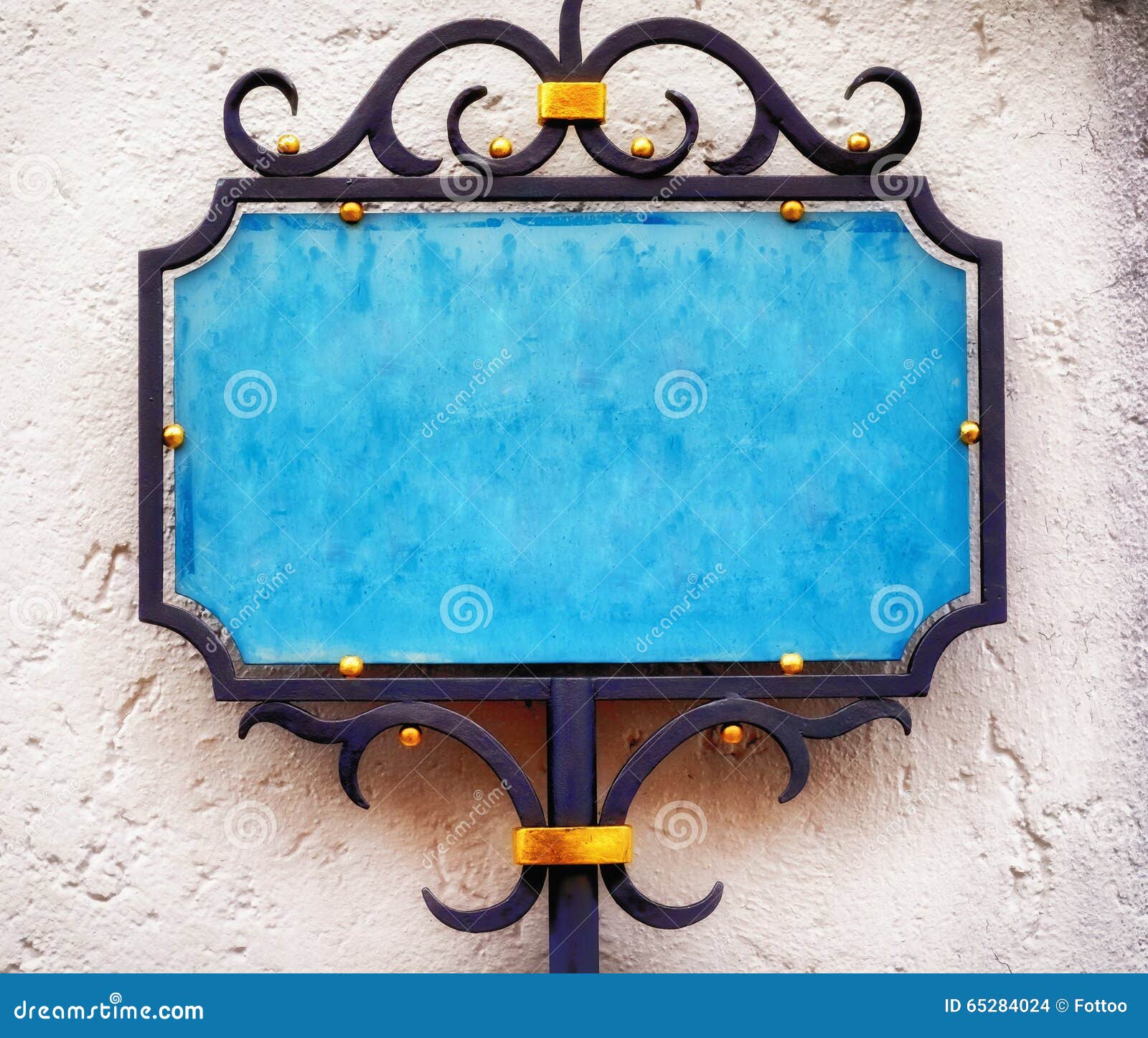 Old blank metal sign stock photo. Image of commercial - 65284024