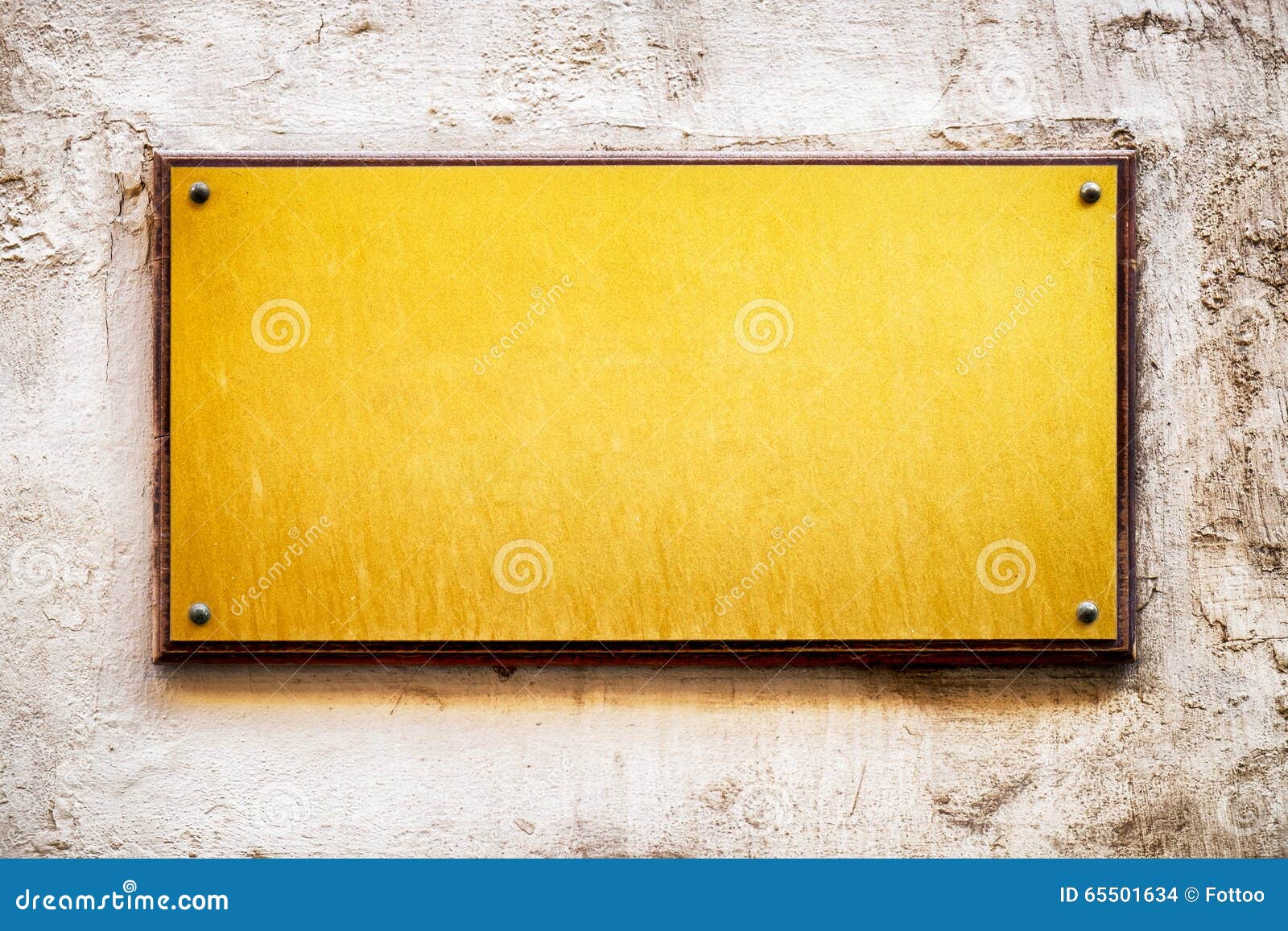 Old blank metal sign stock photo. Image of copy, color - 65501634