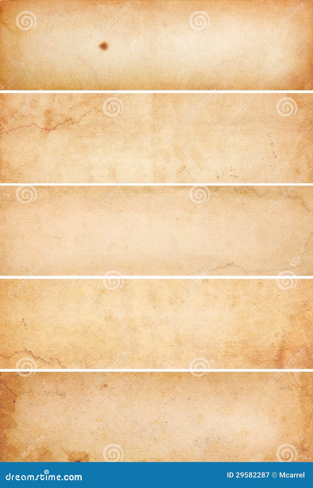 Old, Blank Paper Banners stock image. Image of aged, faded - 29582287