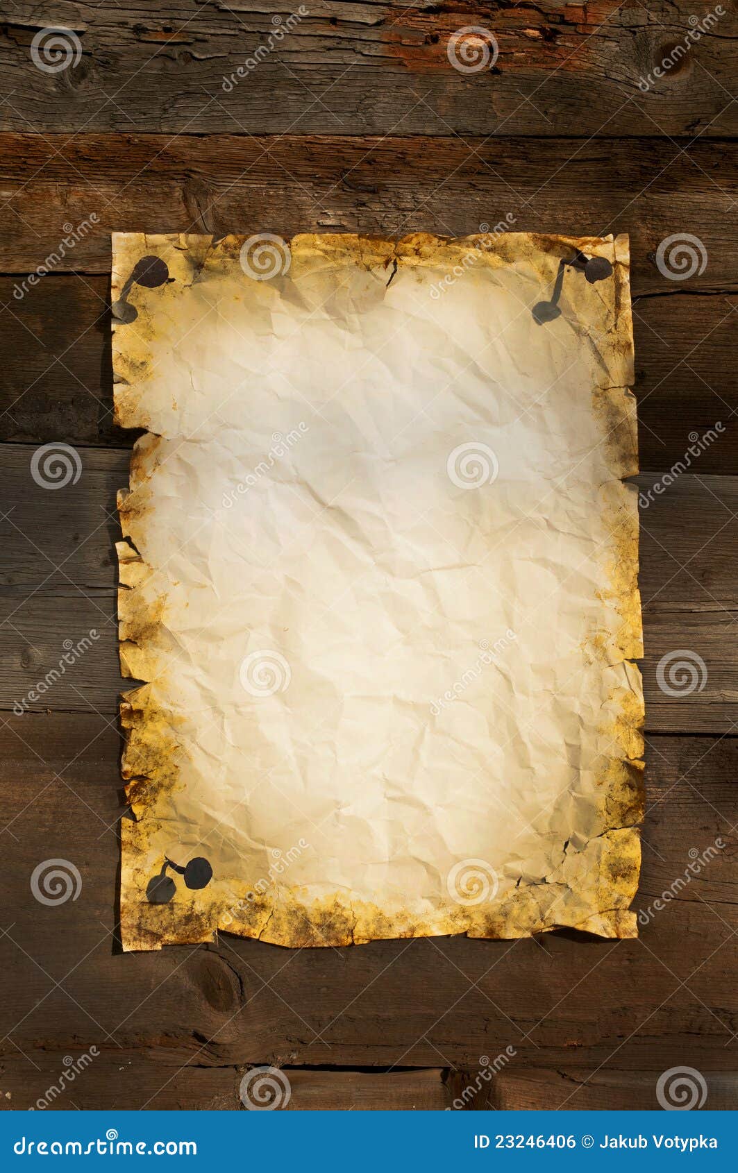 Old Paper Clipped On Boards Background Stock Image | CartoonDealer.com ...