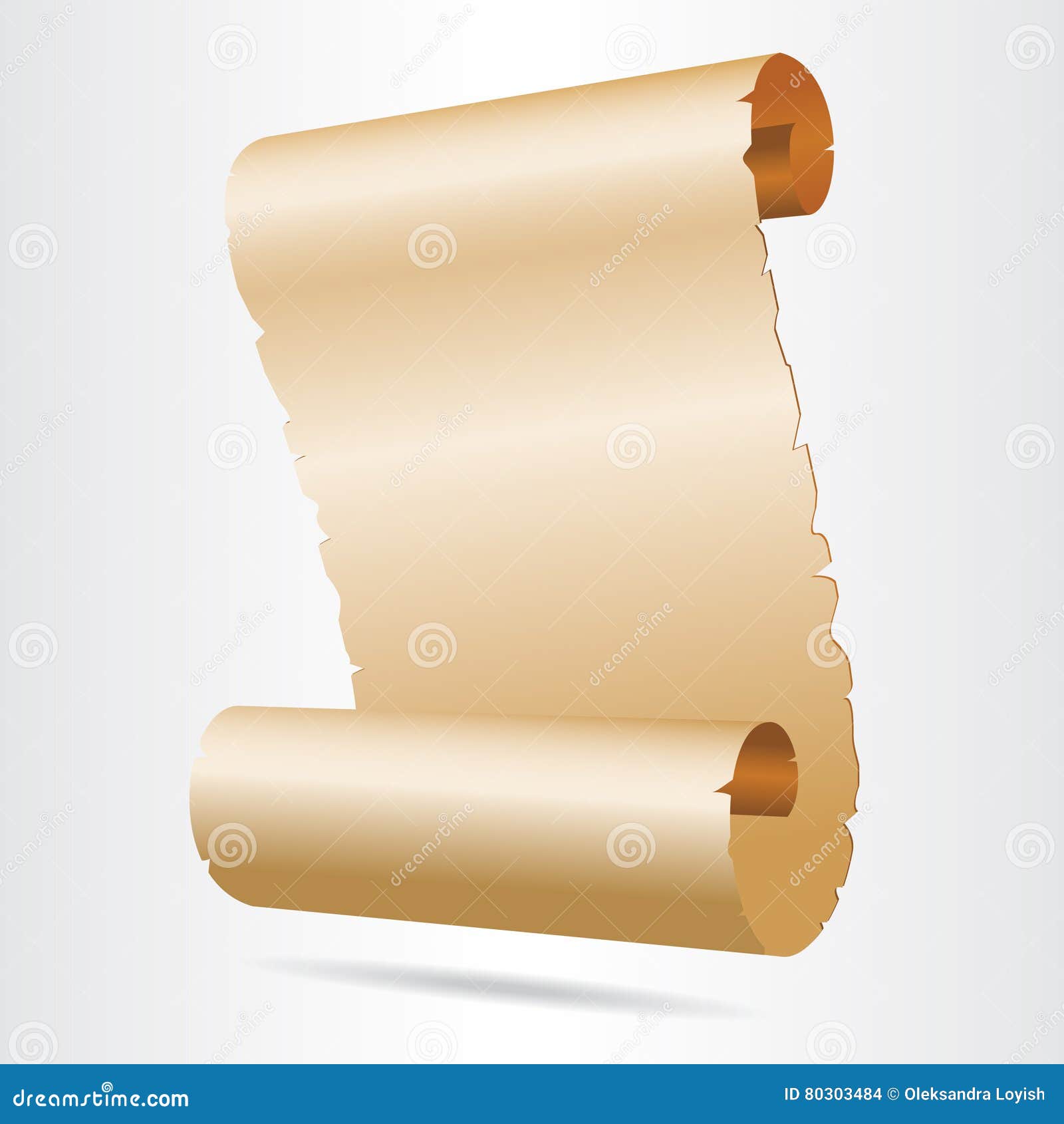 Old blank paper script. stock vector. Illustration of empty - 80303484