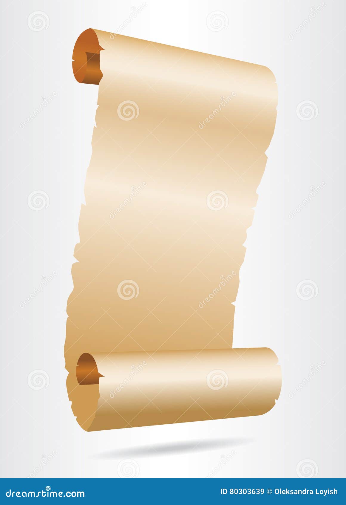 Old blank paper script. stock vector. Illustration of template - 80303639