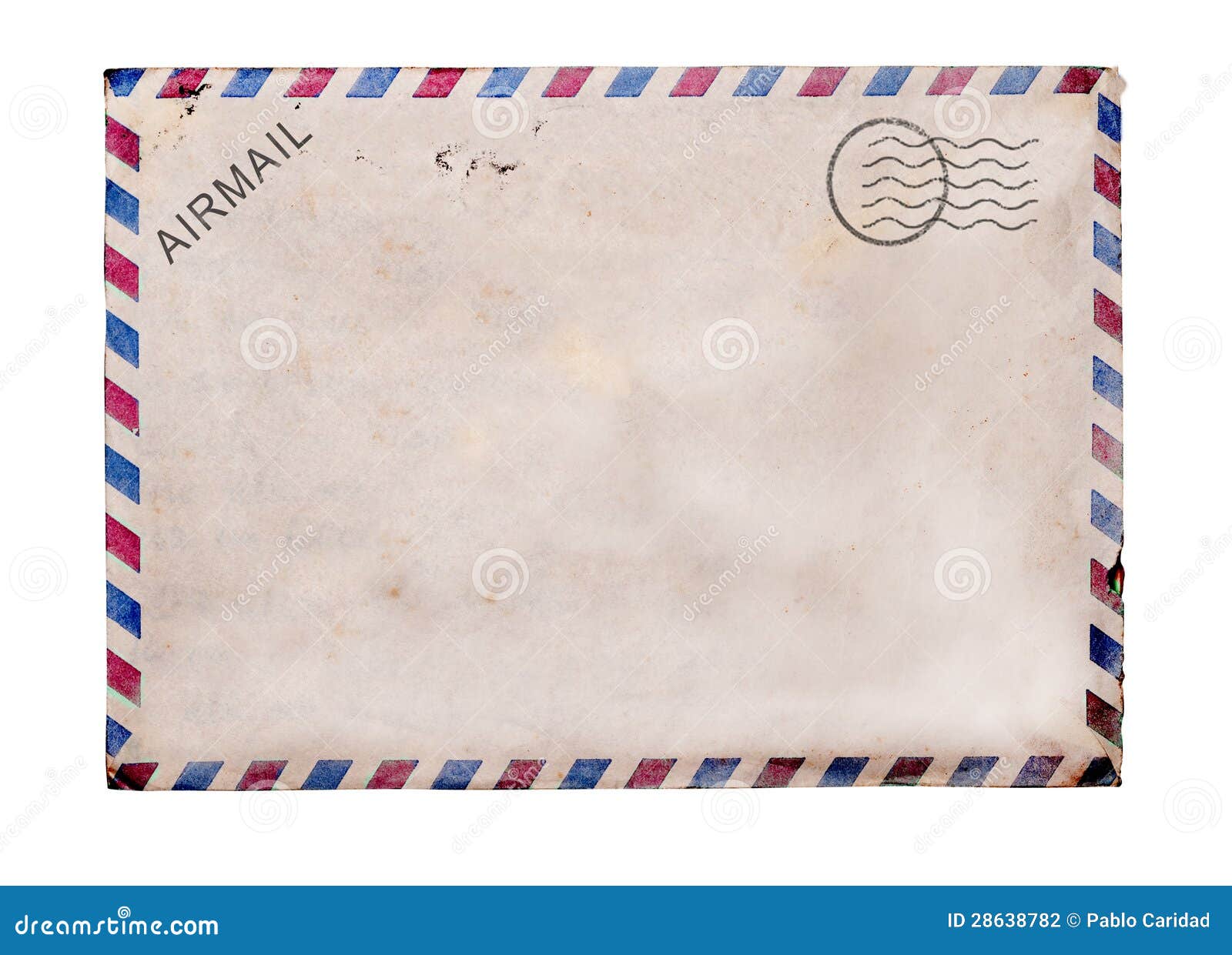 Old Blank Post Card White Background Stock Photo - Image of color ...