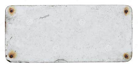 Old Blank Sign stock photo. Image of plate, vintage, white - 24668412