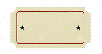 Old blank ticket stock photo. Image of background, white - 66484204